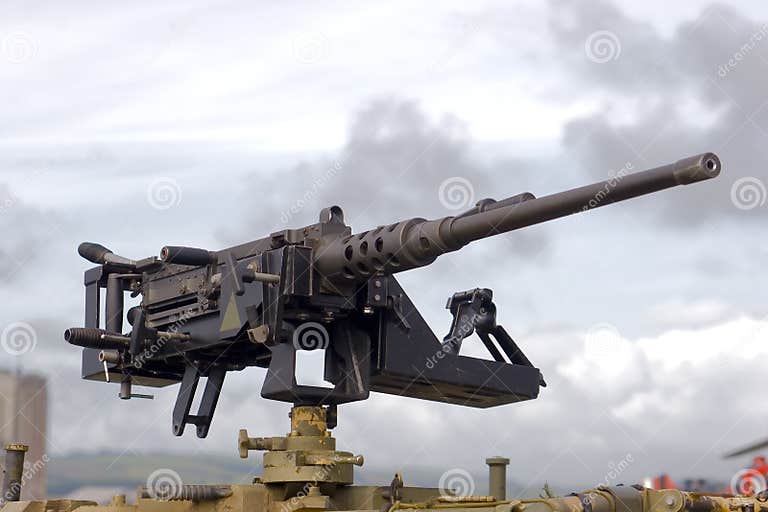 Large Machine Gun stock image. Image of army, guns, cocking - 3788739