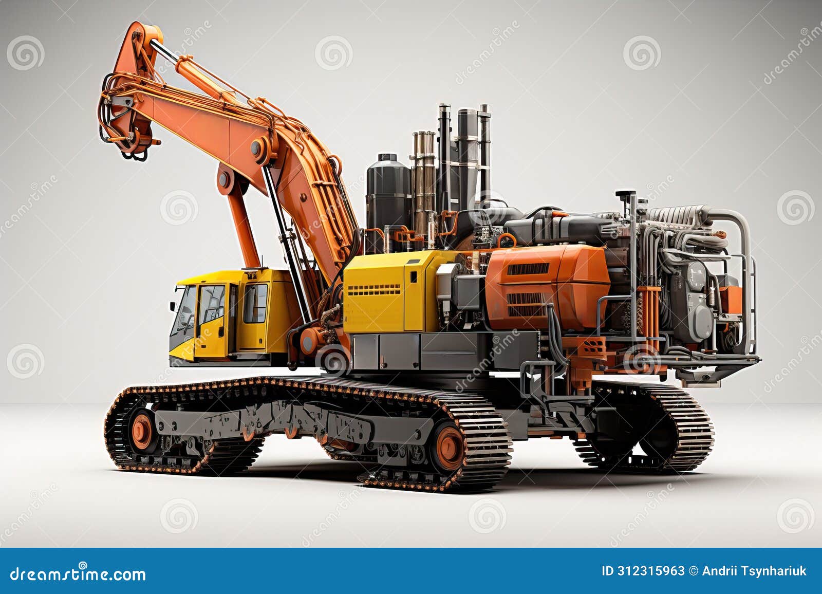 A Large Machine Unit for Drilling Various Types of Wells. Stock Image ...