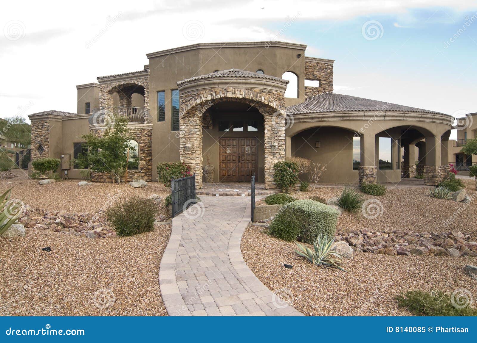 Large Mansion Executive Home Exterior Stock Image - Image of ...