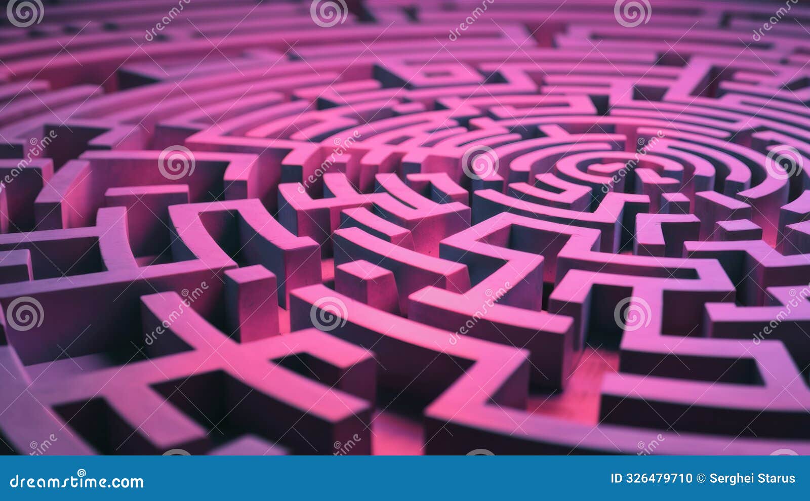 A Large Maze with Many Different Colored Paths and a Purple One, AI ...