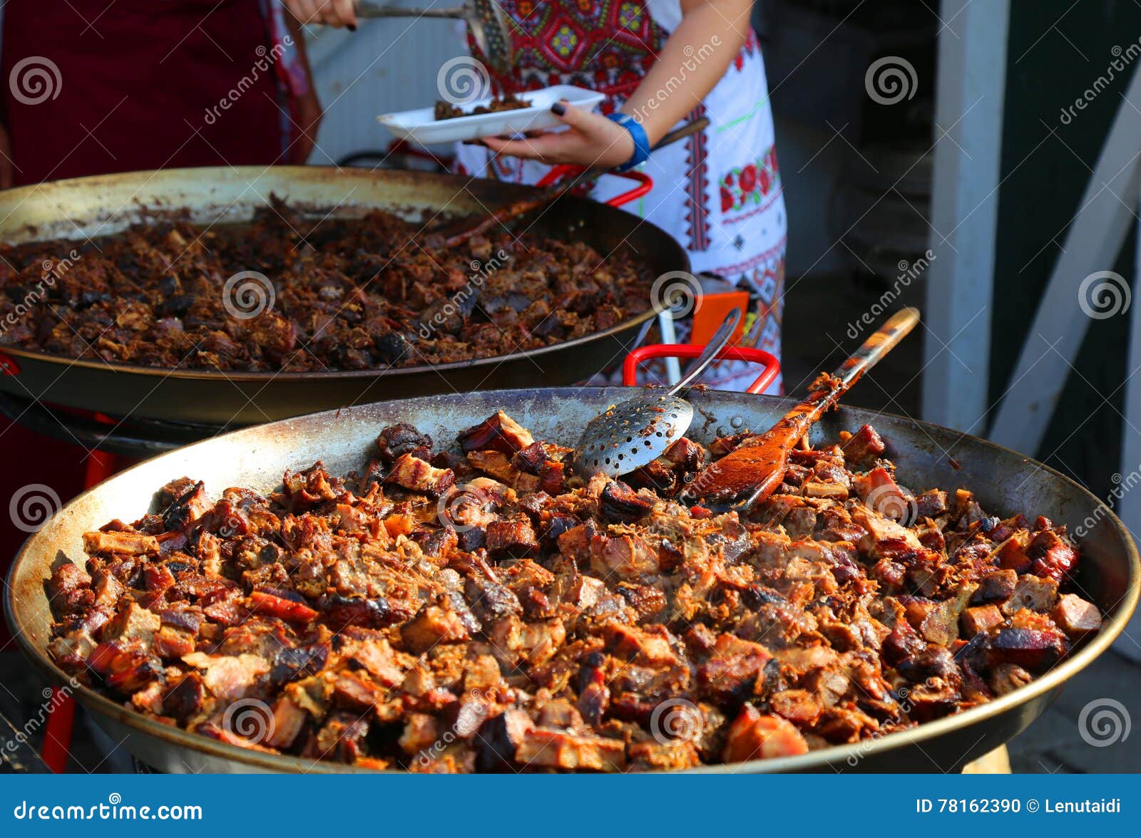 Large meat trays stock photo. Image of cuisine, nutrition - 78162390