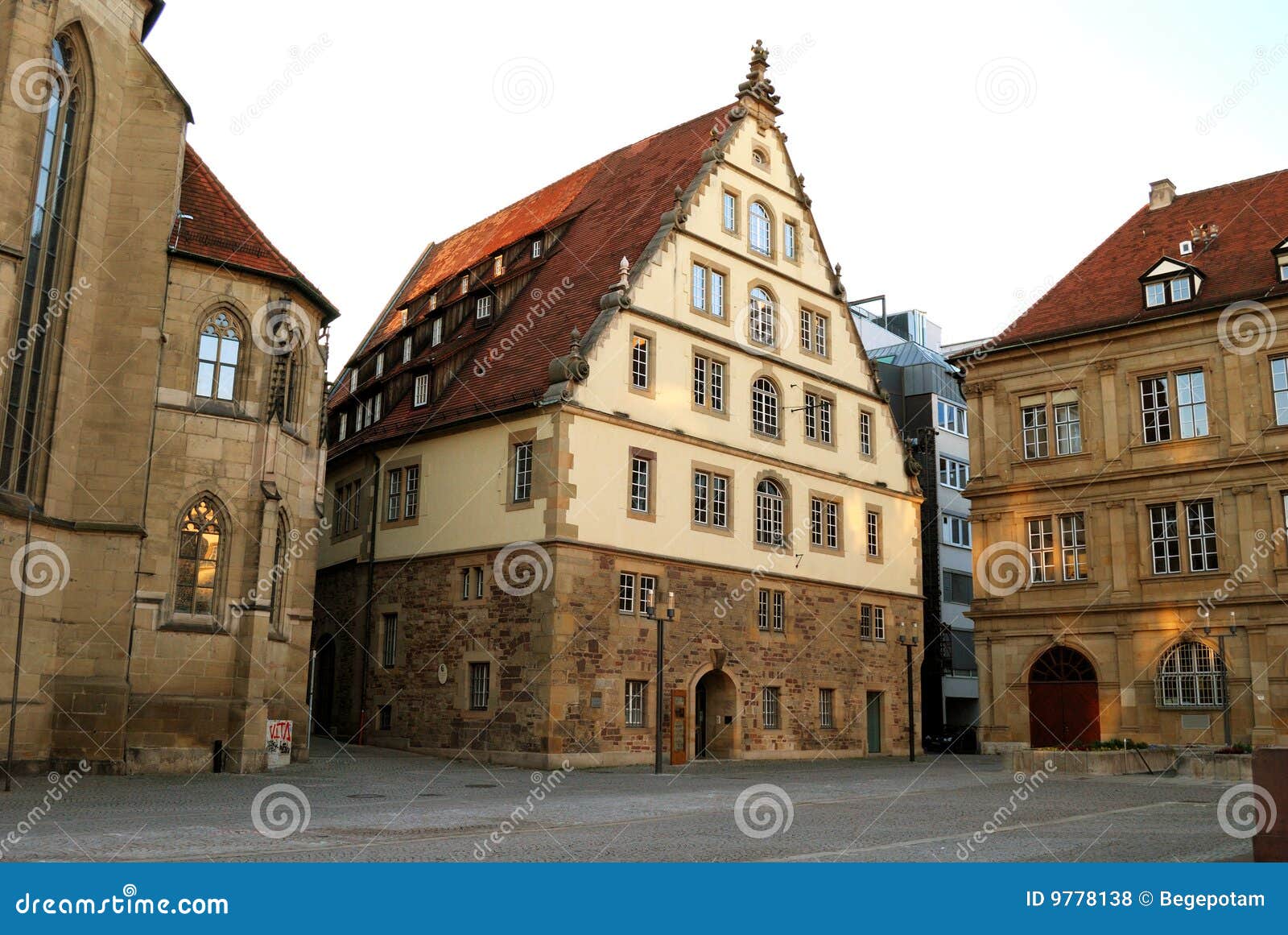 Large Medieval House in the Center of Stuttgart Stock Photo - Image of ...