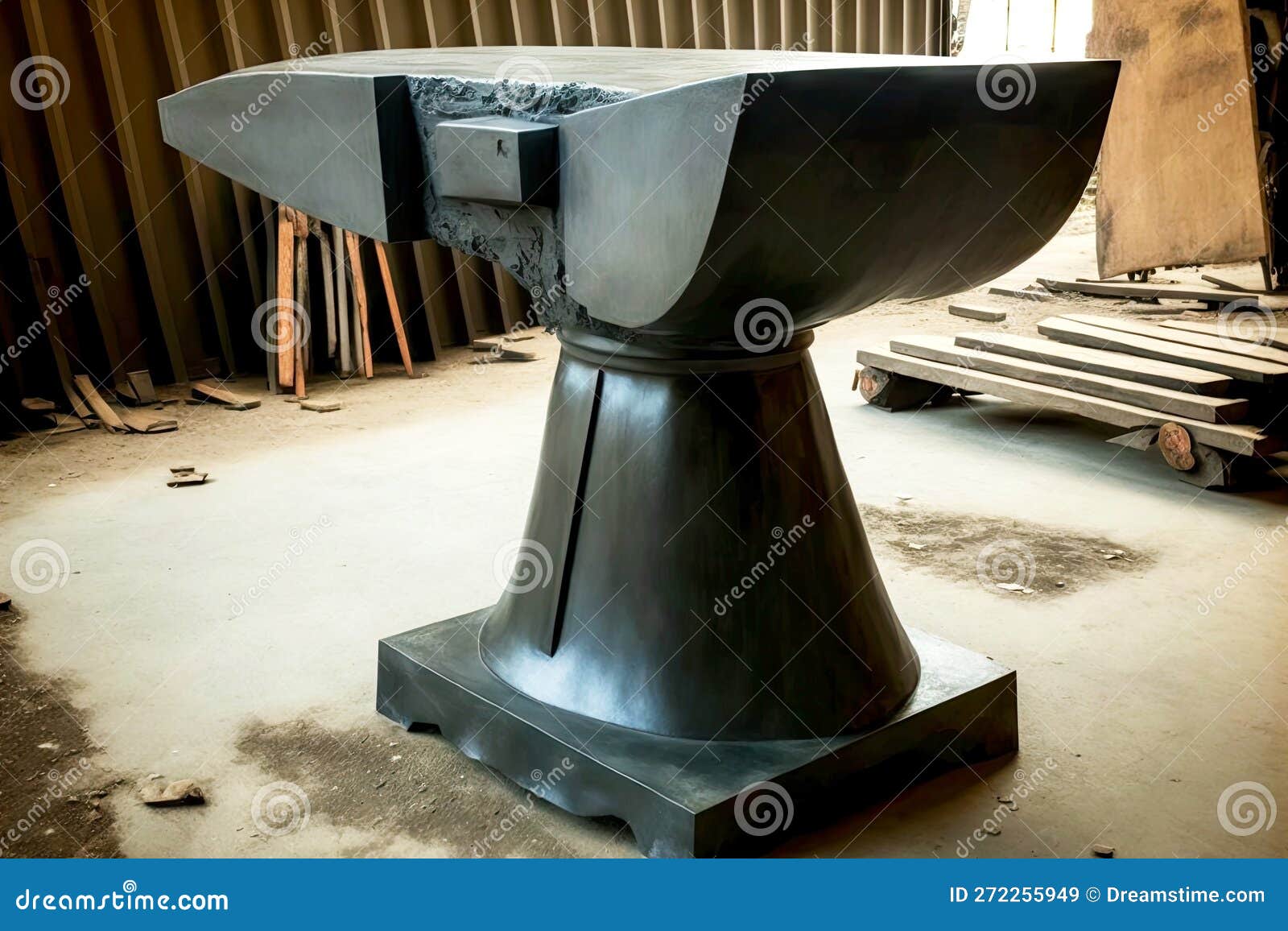 Large Metal Anvil in Shape of Table with Special Metal Hammer Stock ...