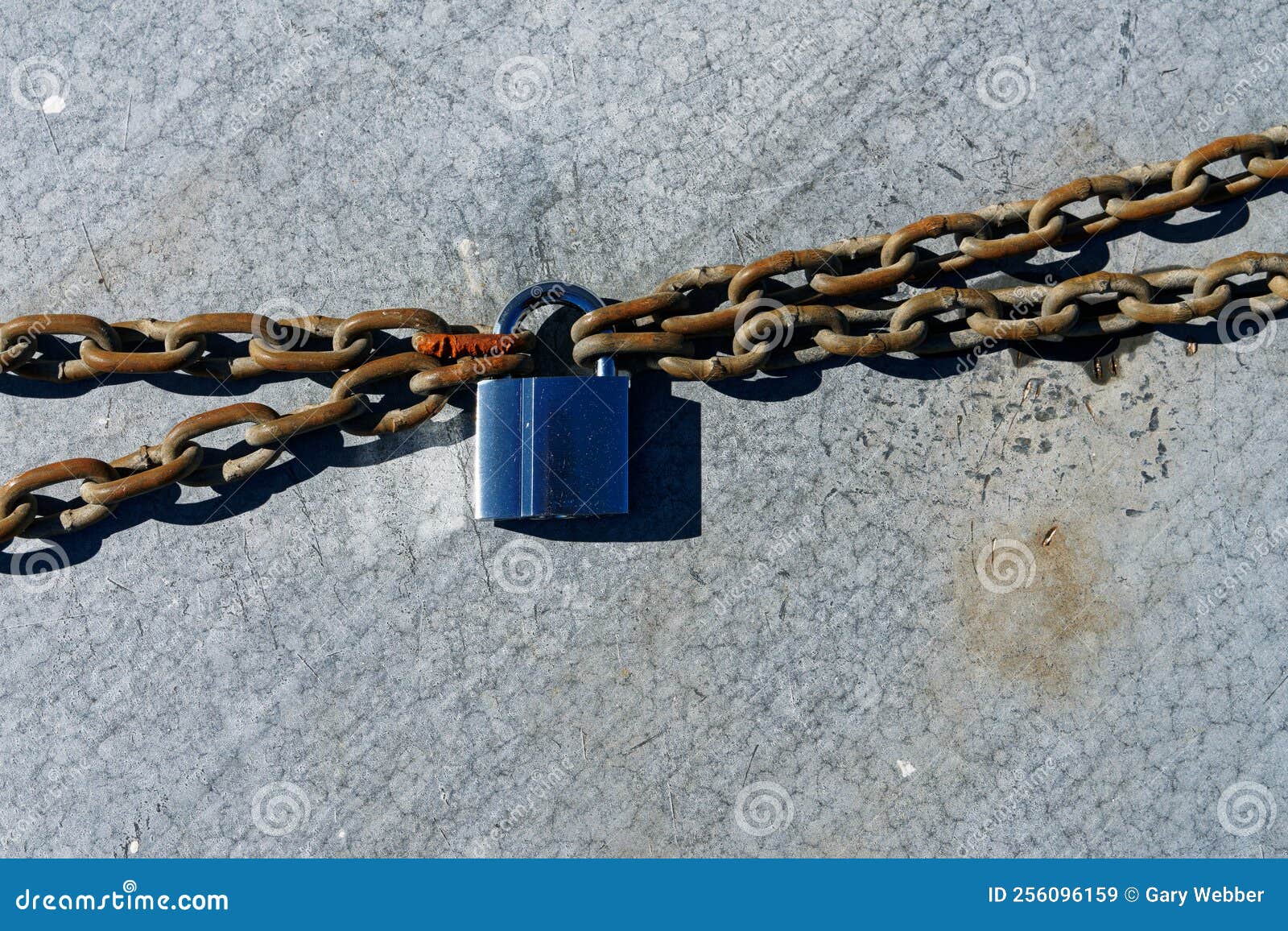 A Large Metal Box Locked and Chained Stock Image - Image of protection ...