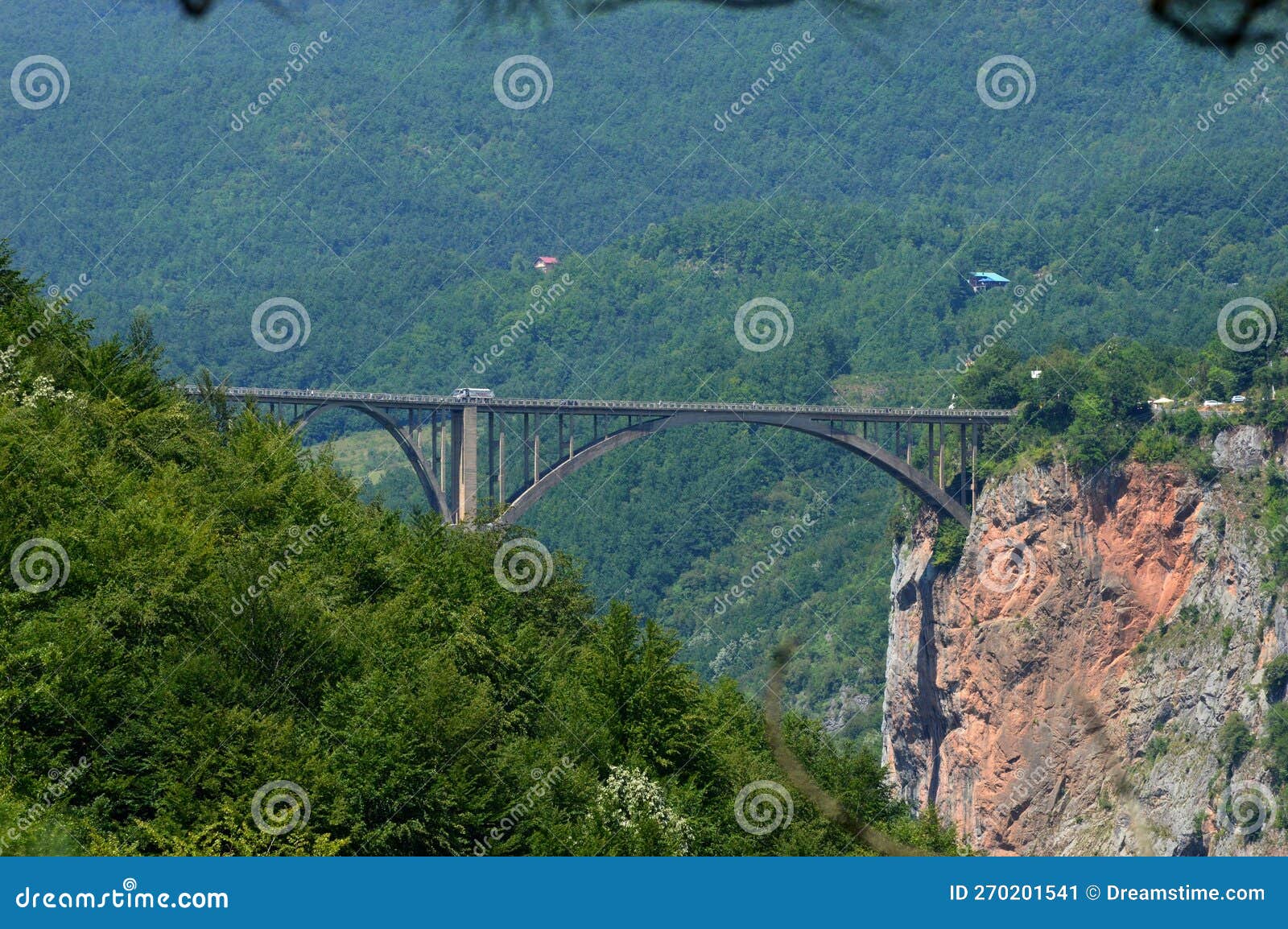 Large Metal Bridge with Pillars Stock Image - Image of pillars, track ...