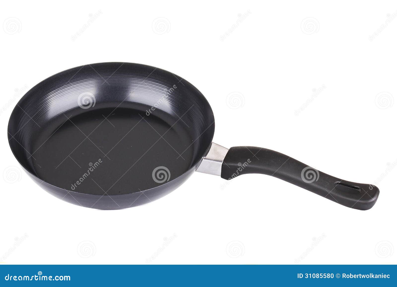 Large metal frying pan stock photo. Image of isolated - 31085580