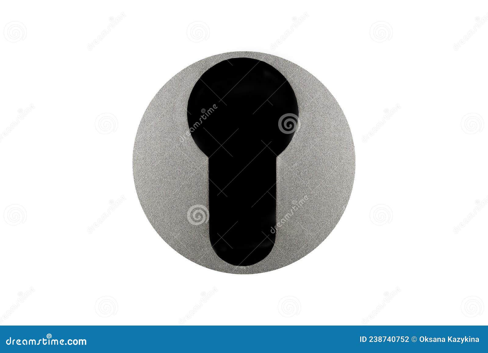 Large Metal Keyhole on a White Background Stock Photo - Image of lock ...