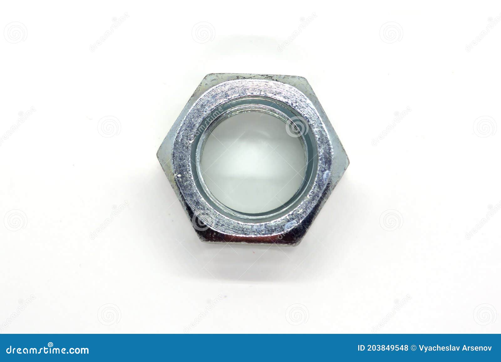 Large Metal Nut for Fastening Various Structures Stock Photo - Image of ...