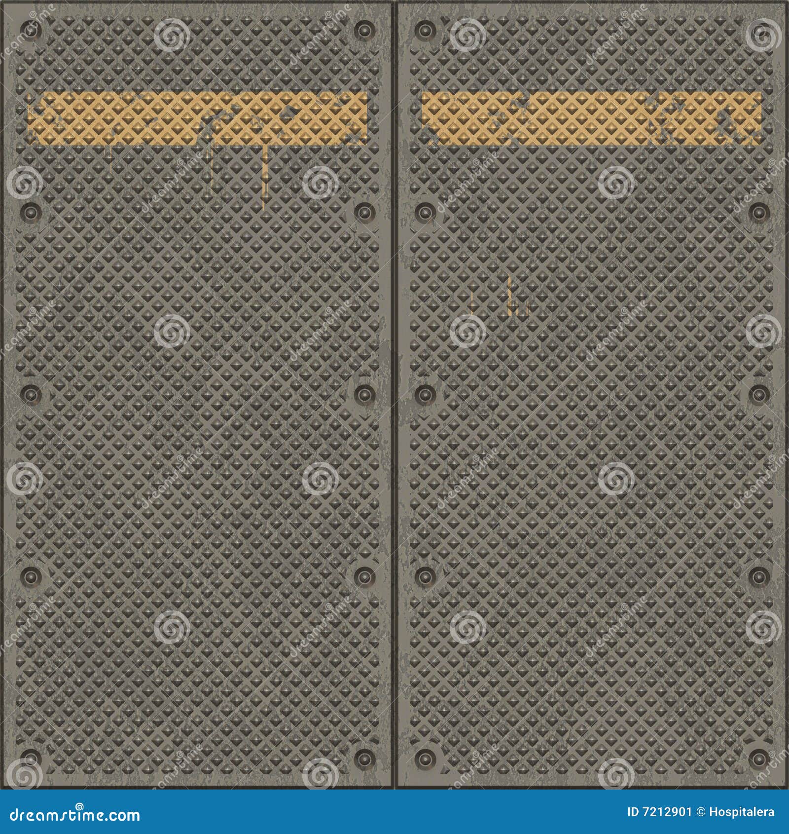 Large metal plates rusty stock illustration. Illustration of background ...