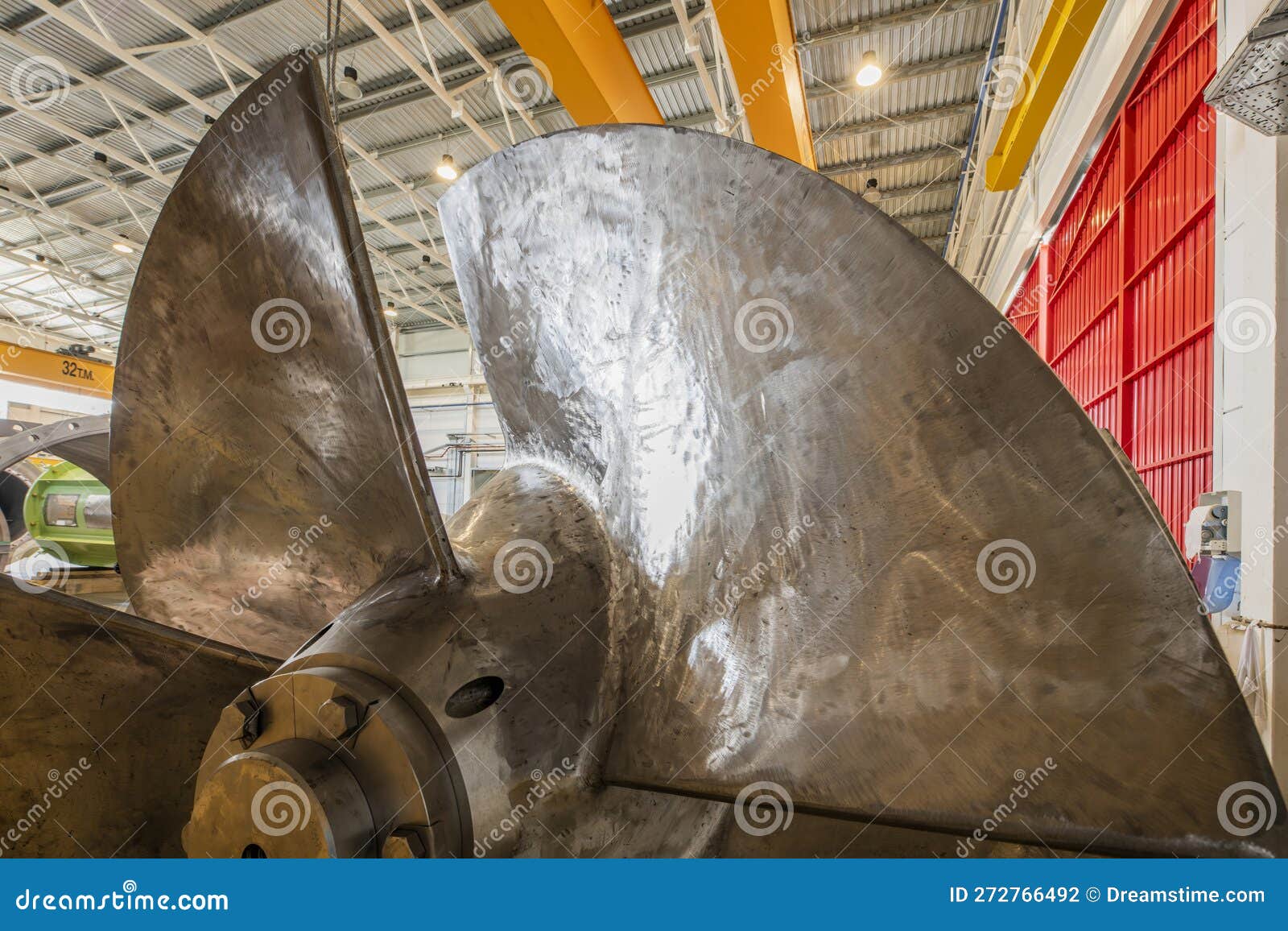 A Large Metal Propeller for Oil Rig on Stock Photo - Image of circle ...