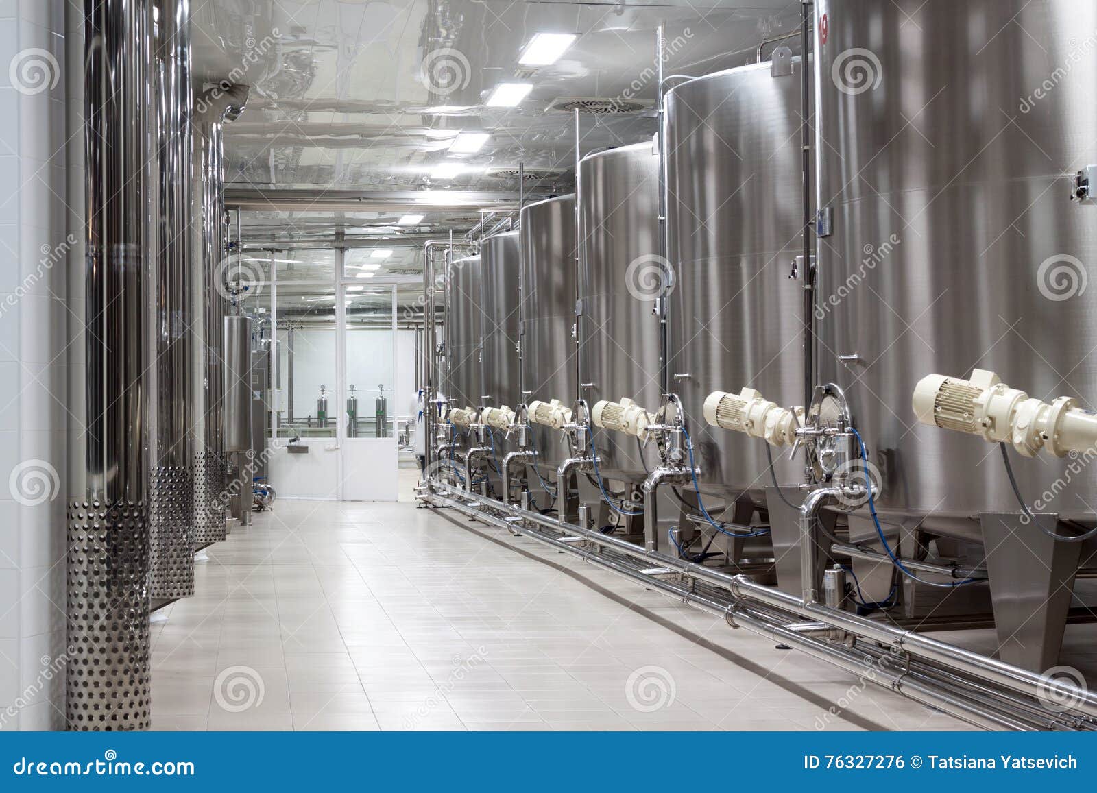 Large Metal Vats for Fermentation Stock Photo - Image of agriculture ...
