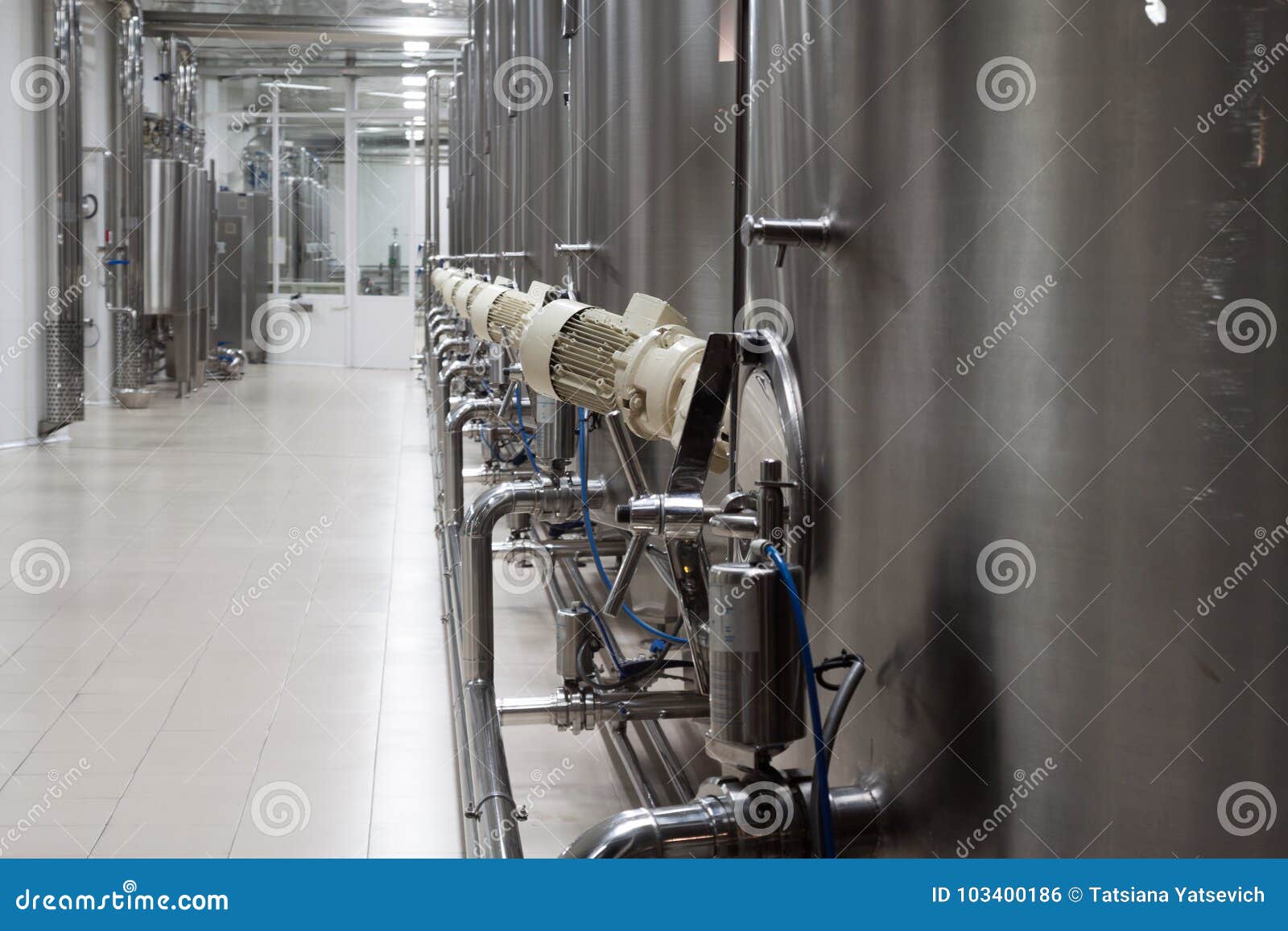 Large Metal Vats for Fermentation Stock Photo - Image of process ...