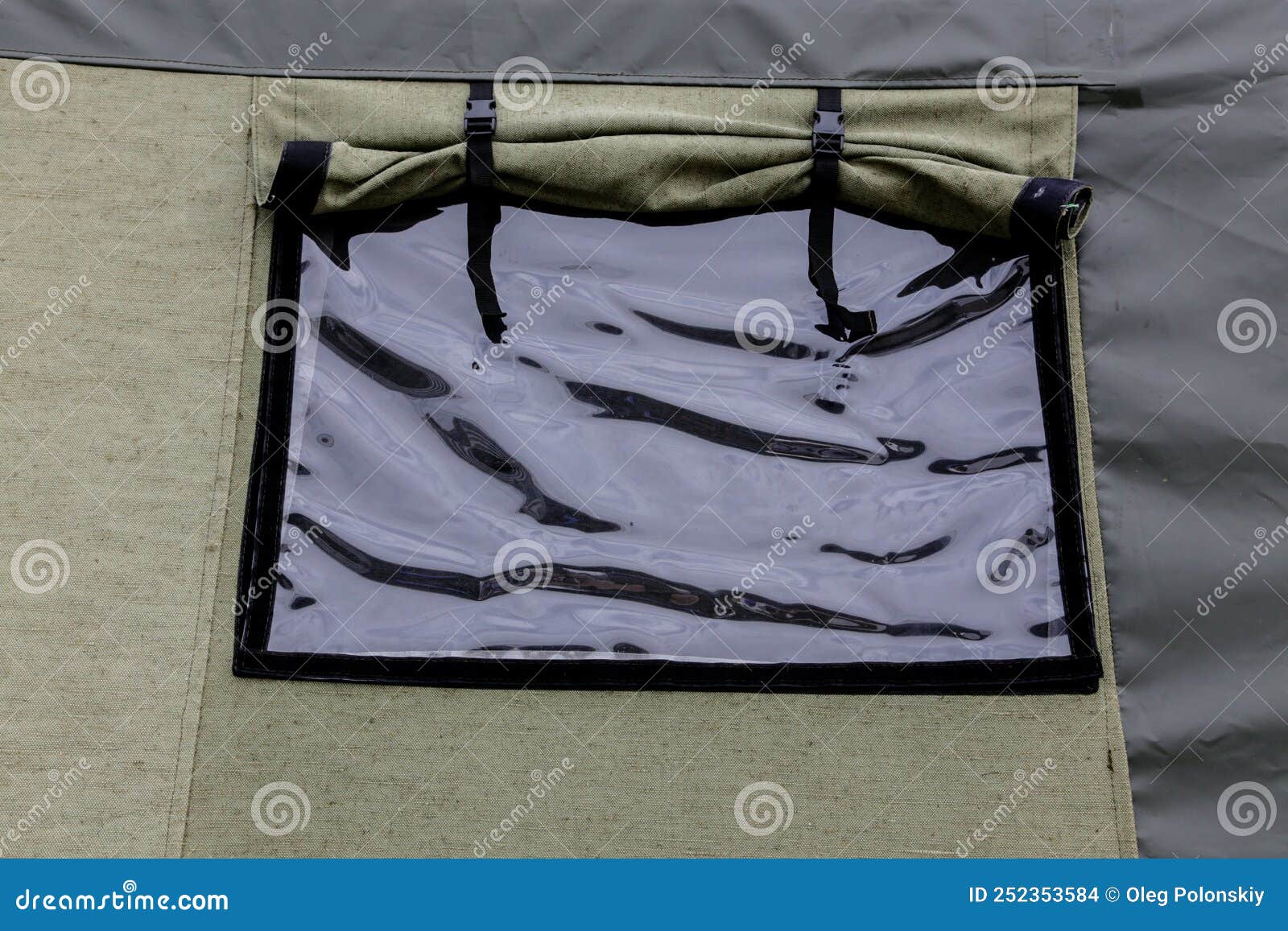 Large Military Field Tent with Windows. Stock Photo - Image of house ...
