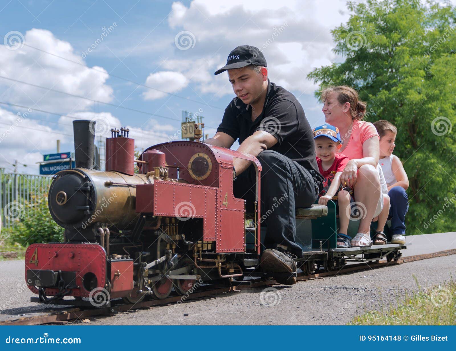 Large Miniature Steam Train Editorial Stock Photo - Image of power ...