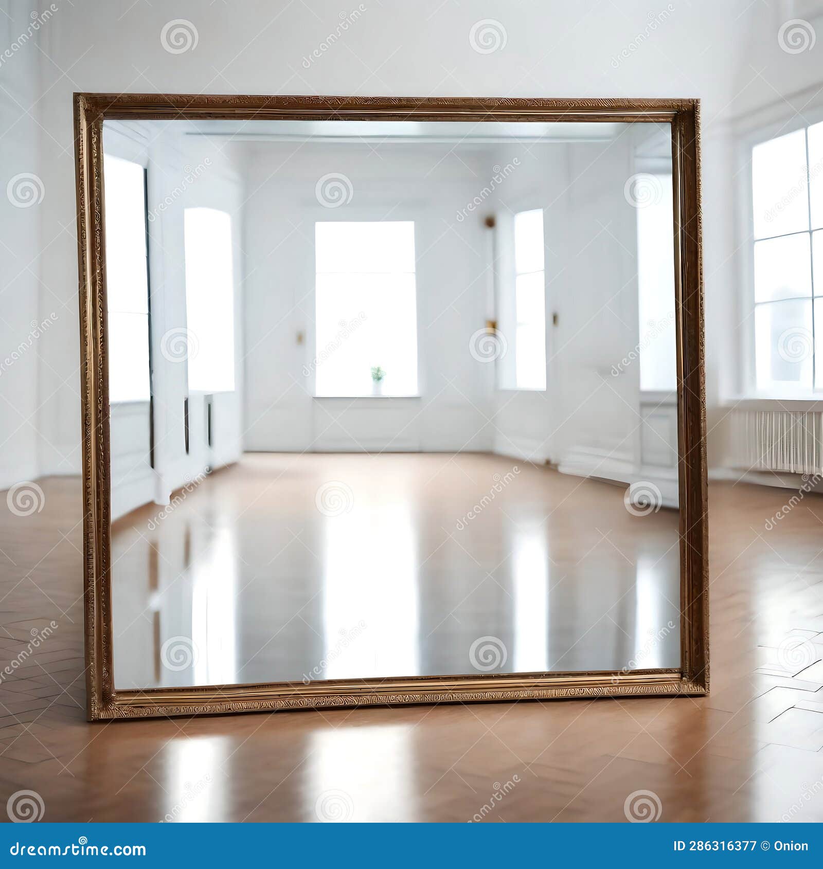 Echoing Large Office Blank Corridor. Generate Ai Royalty-Free Stock ...