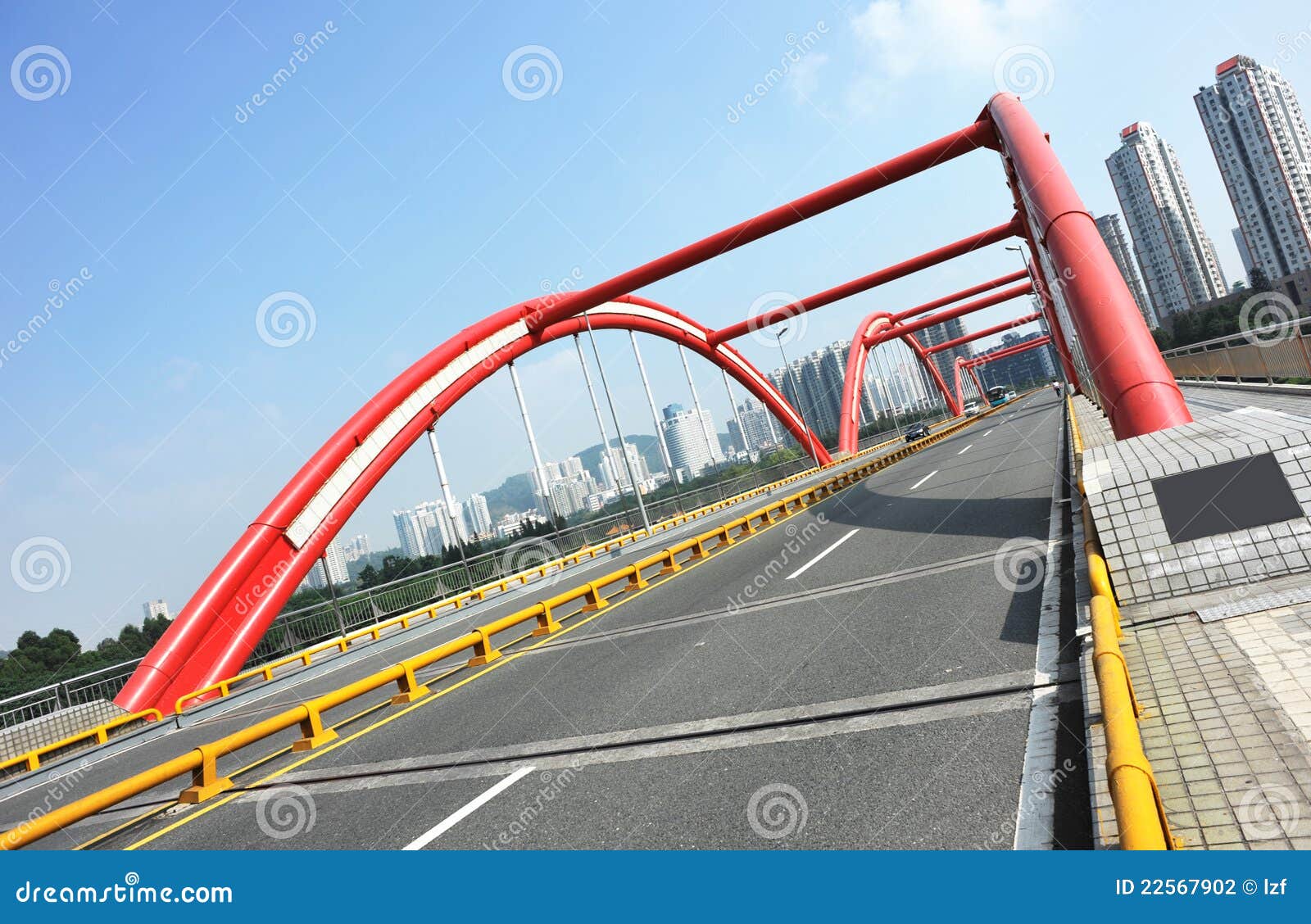 Large modern bridge stock photo. Image of scape, arch - 22567902