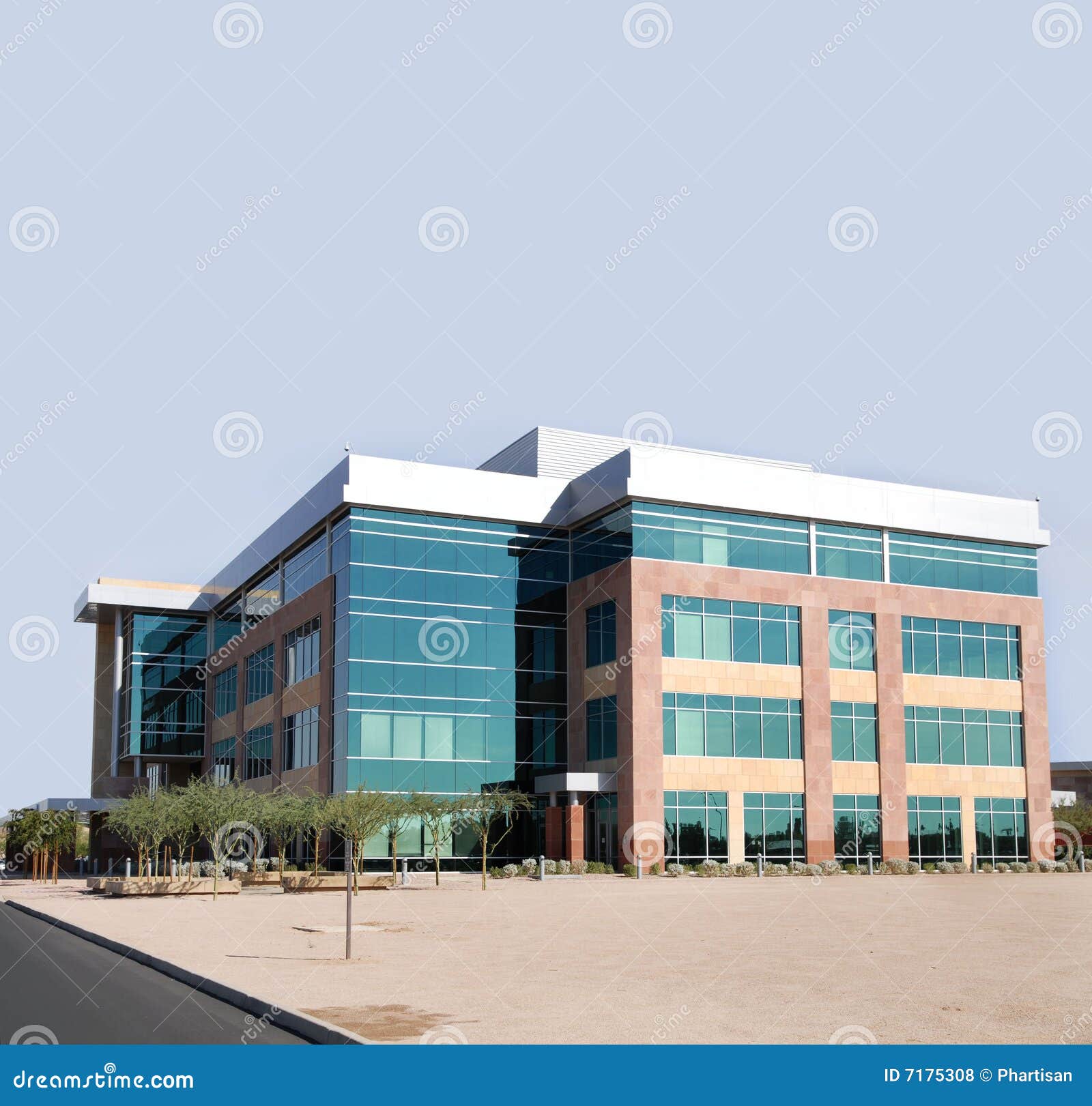 Large Modern Commercial Facility Stock Photo - Image of clinic, outside ...