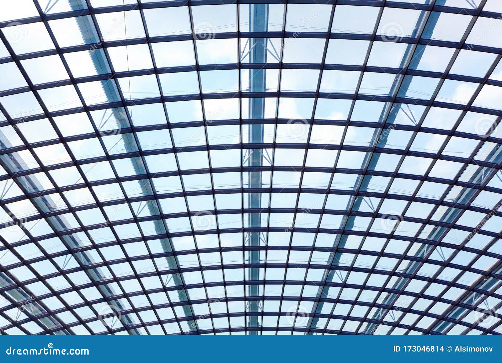 Large, Modern Glass Roof. New Solutions for Panoramic Glazing Stock ...