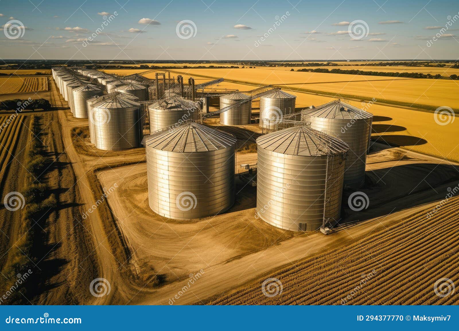 A Large Modern Plant for the Storage and Processing of Grain Crops ...