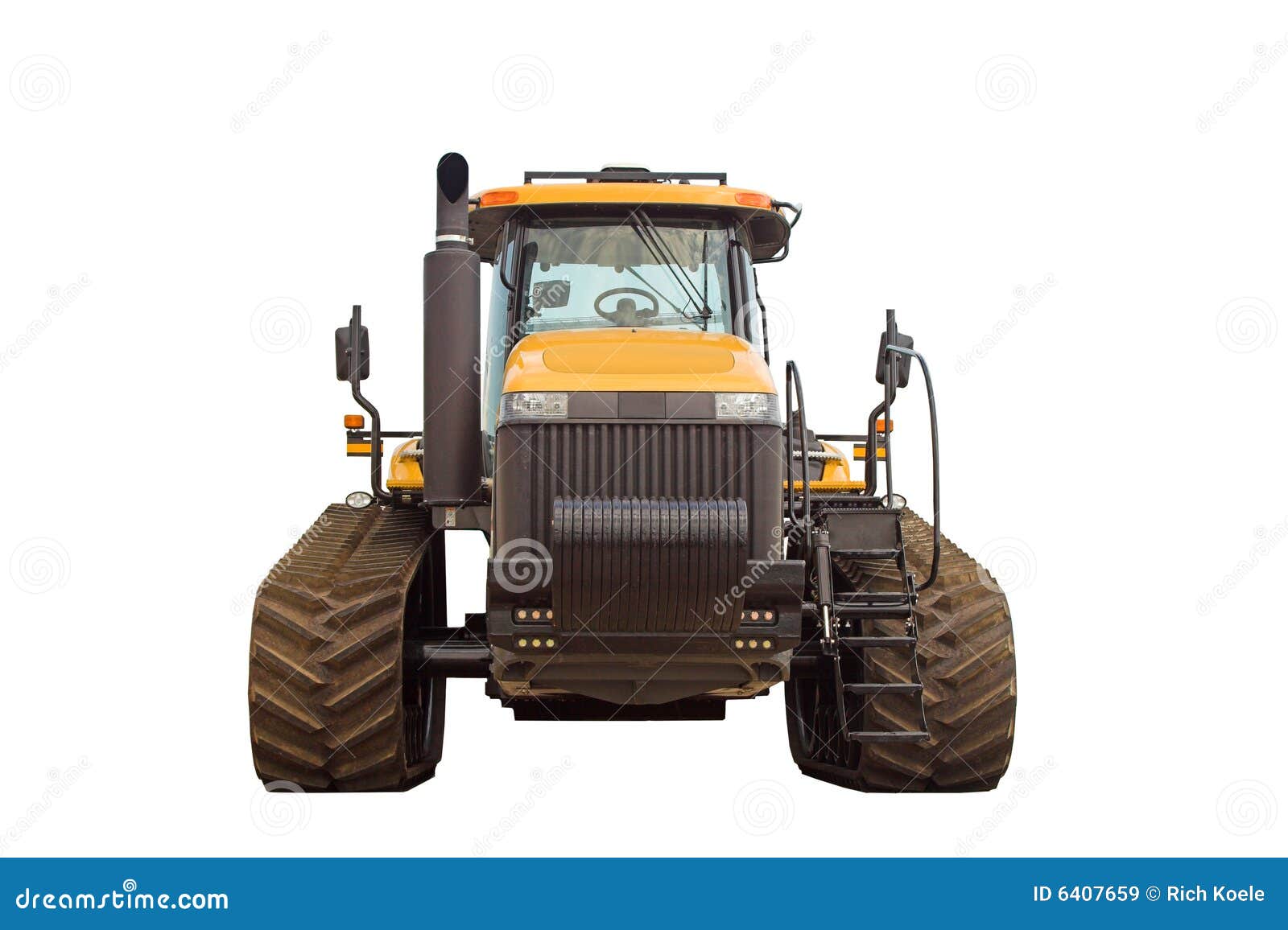 Modern Tractor Moving Hay Bales Royalty-Free Stock Photography ...