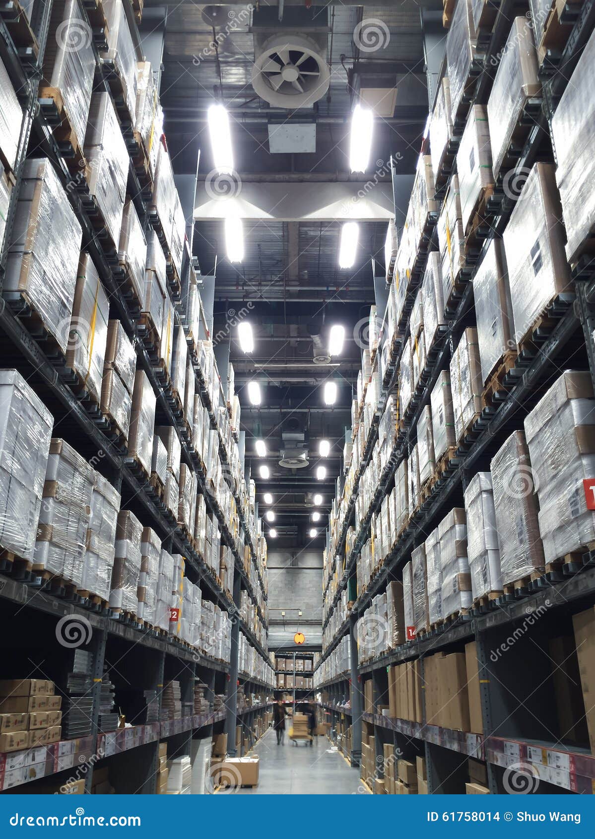 Large modern warehouse stock photo. Image of export, indoors - 61758014