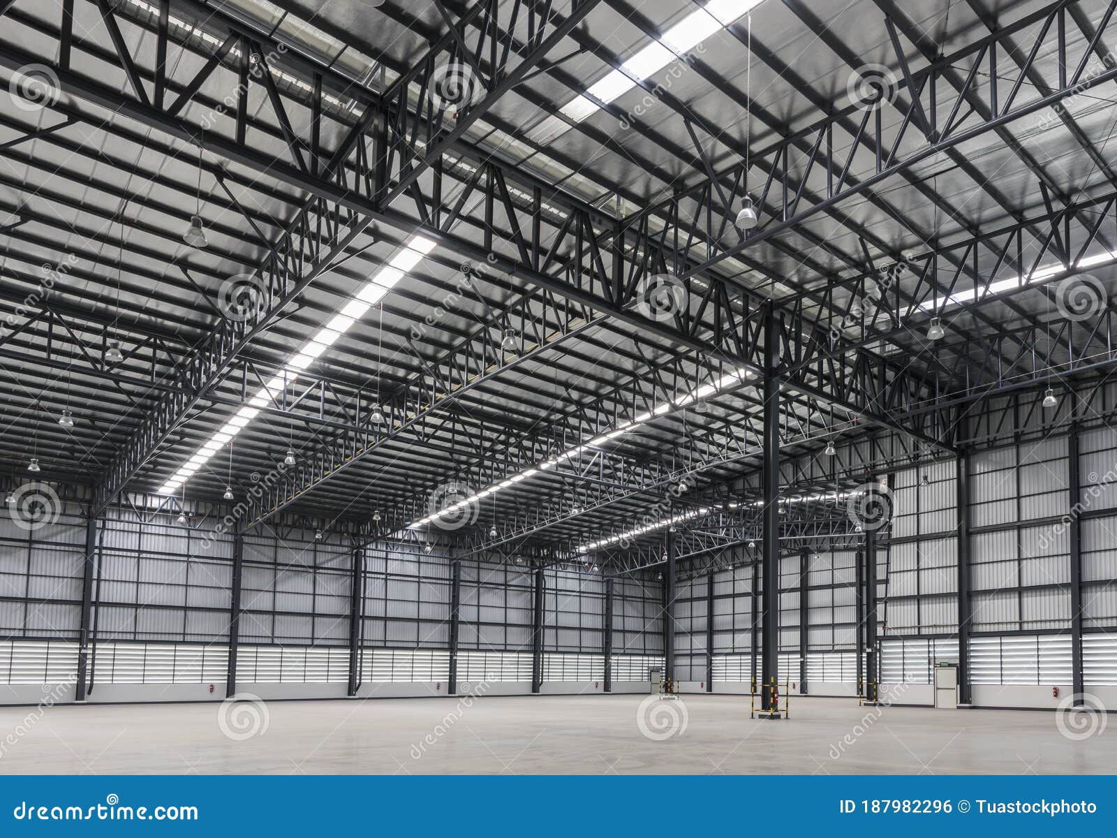 Large Modern Warehouse in Logistic Area Stock Photo - Image of ...