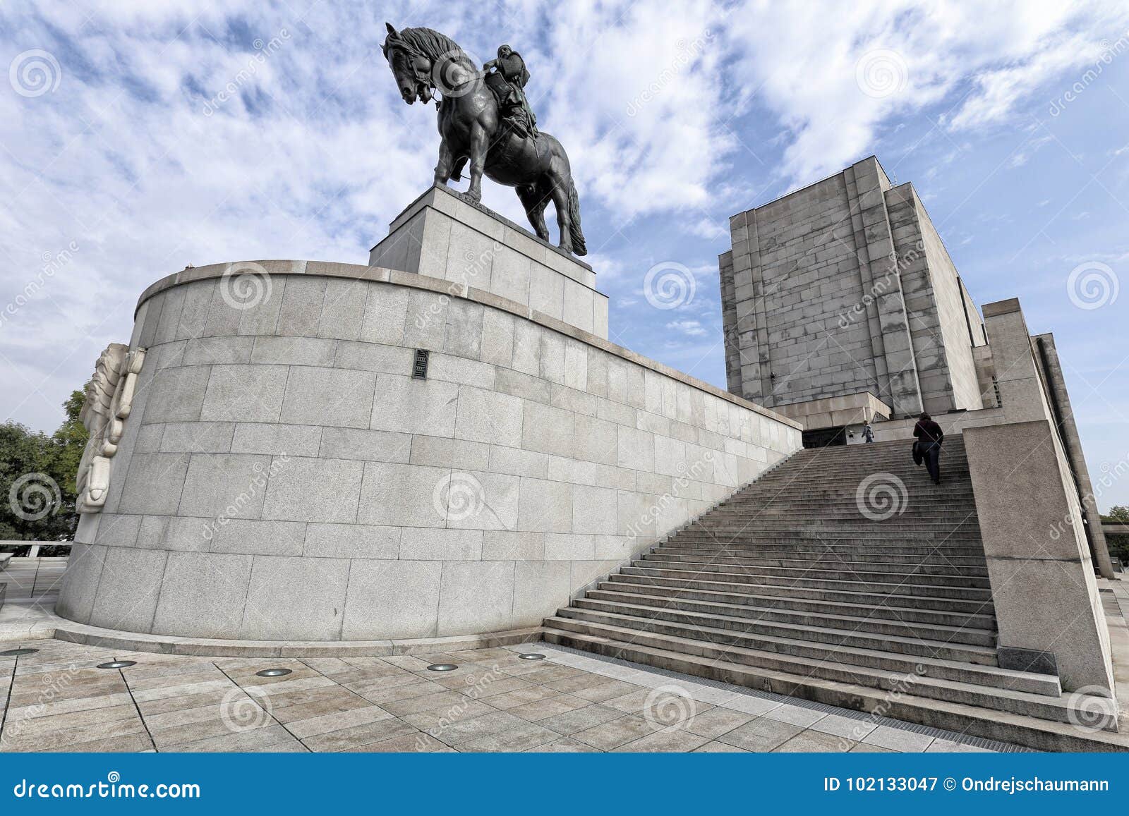 Large Monument on the Vitkov Hill Stock Image - Image of zizka, statue ...
