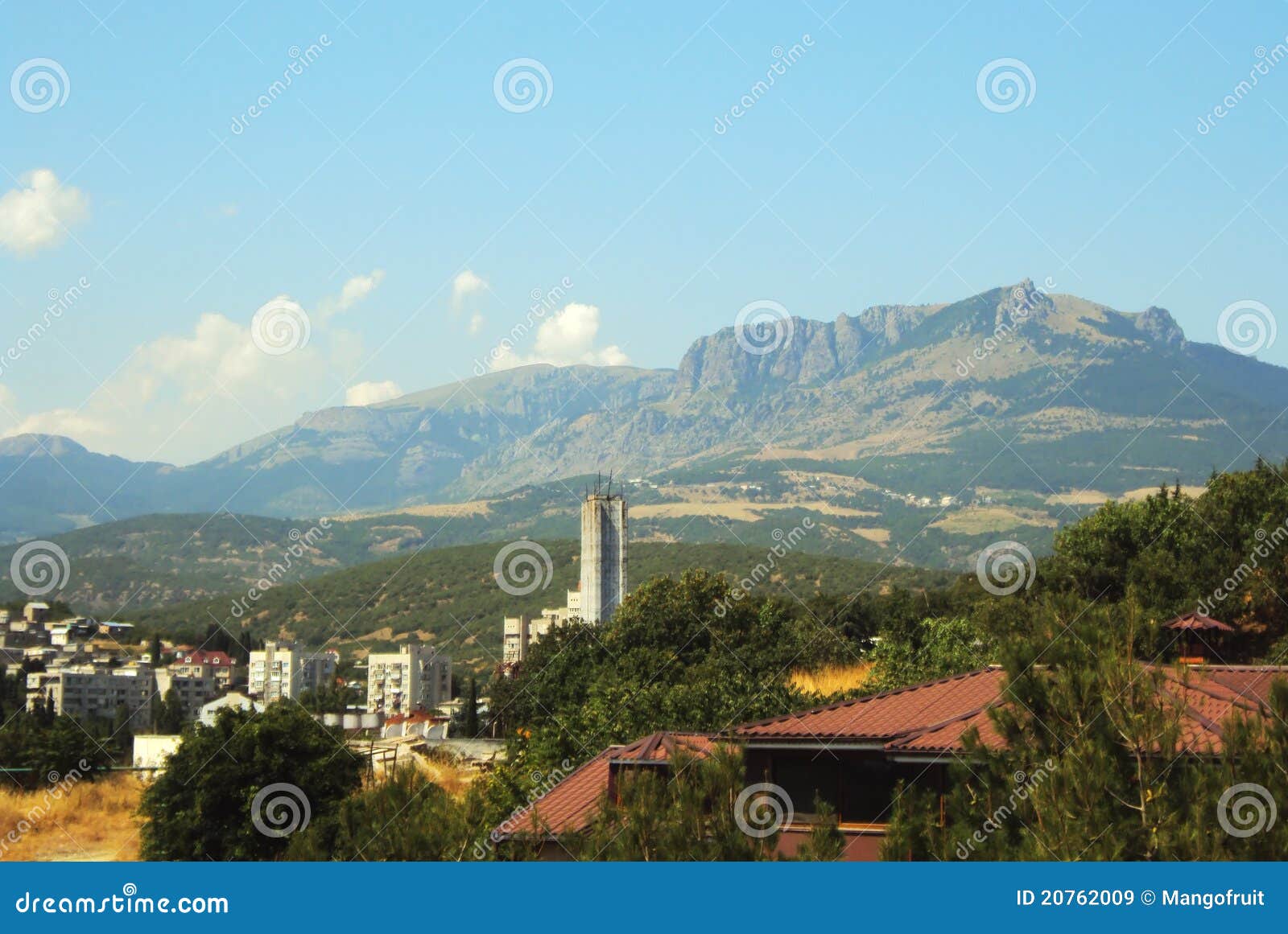 Large Mountain in Alushta, Crimea Stock Image - Image of landscape ...