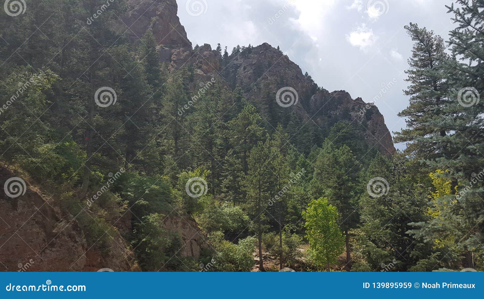 Green Mountain. stock image. Image of trees, green, large - 139895959