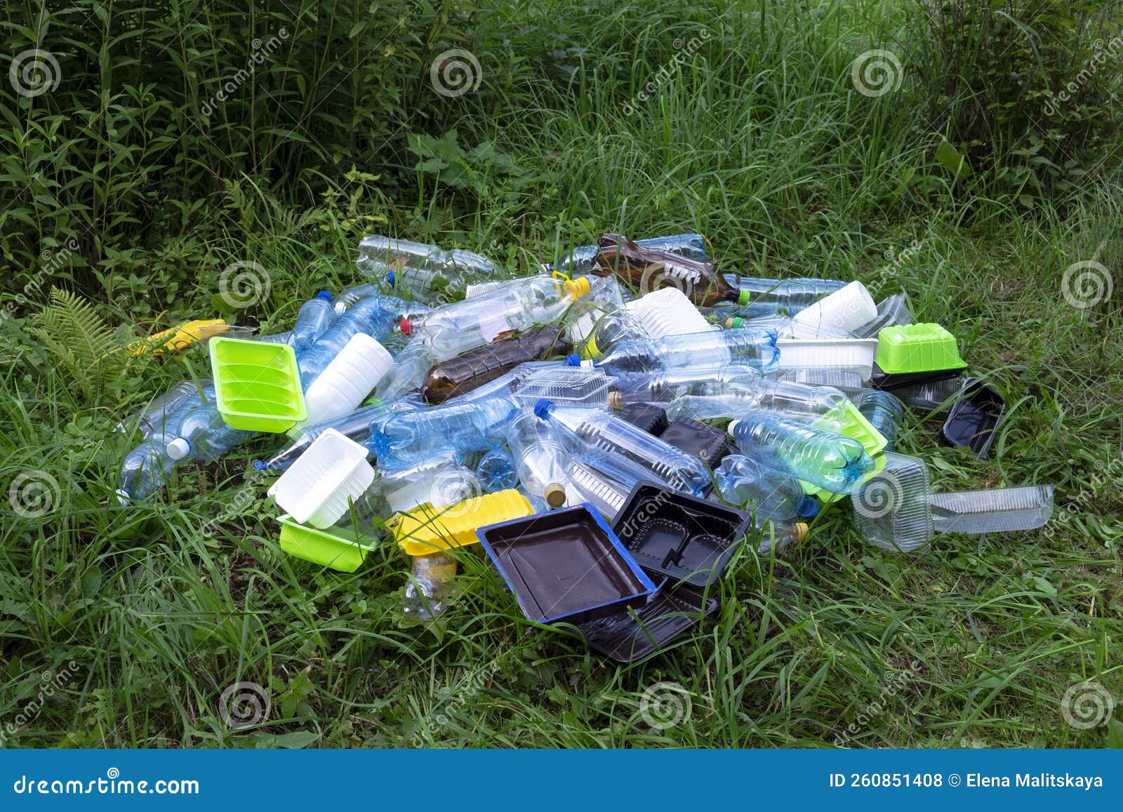 A Large Mountain of Plastic Bottles and Plastic Containers in the ...