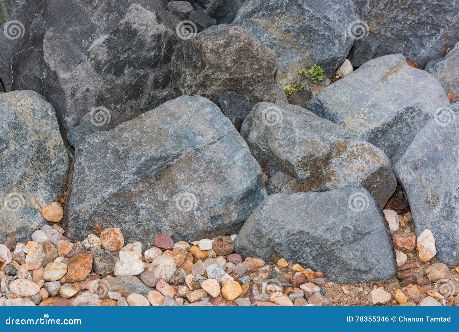 Large Mountain Stone Pile in Nature. Stock Photo - Image of natural ...