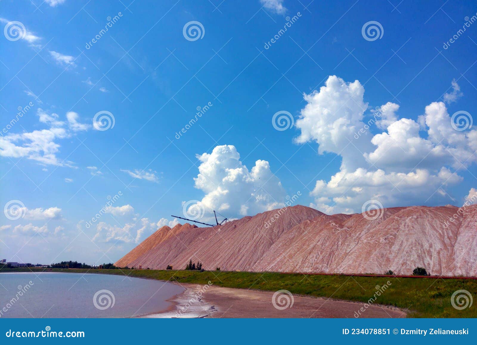 Large Mountains of Spent Ore. Mining. Potassium Salts. Stock Image ...