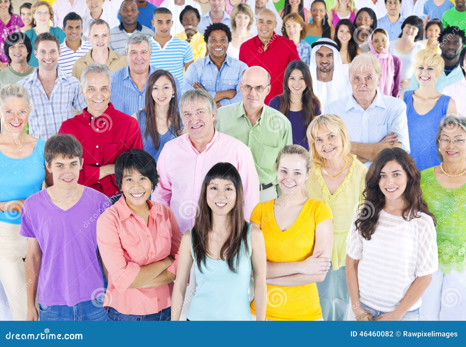 Large Multi-Ethnic Group of People Stock Photo - Image of ...
