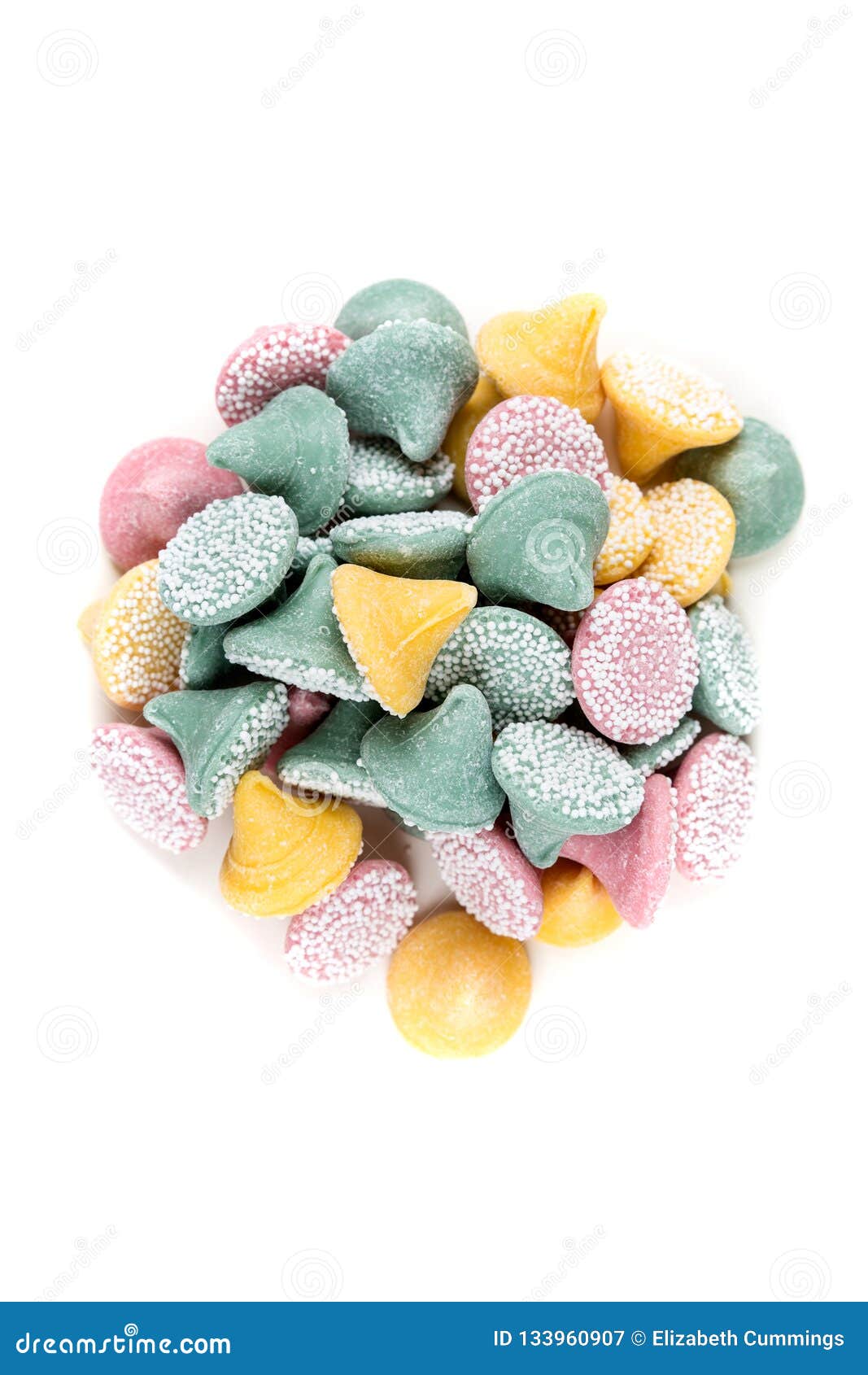 Large Multicolored Drops with Sugar Ball Coated Candy Stock Image ...