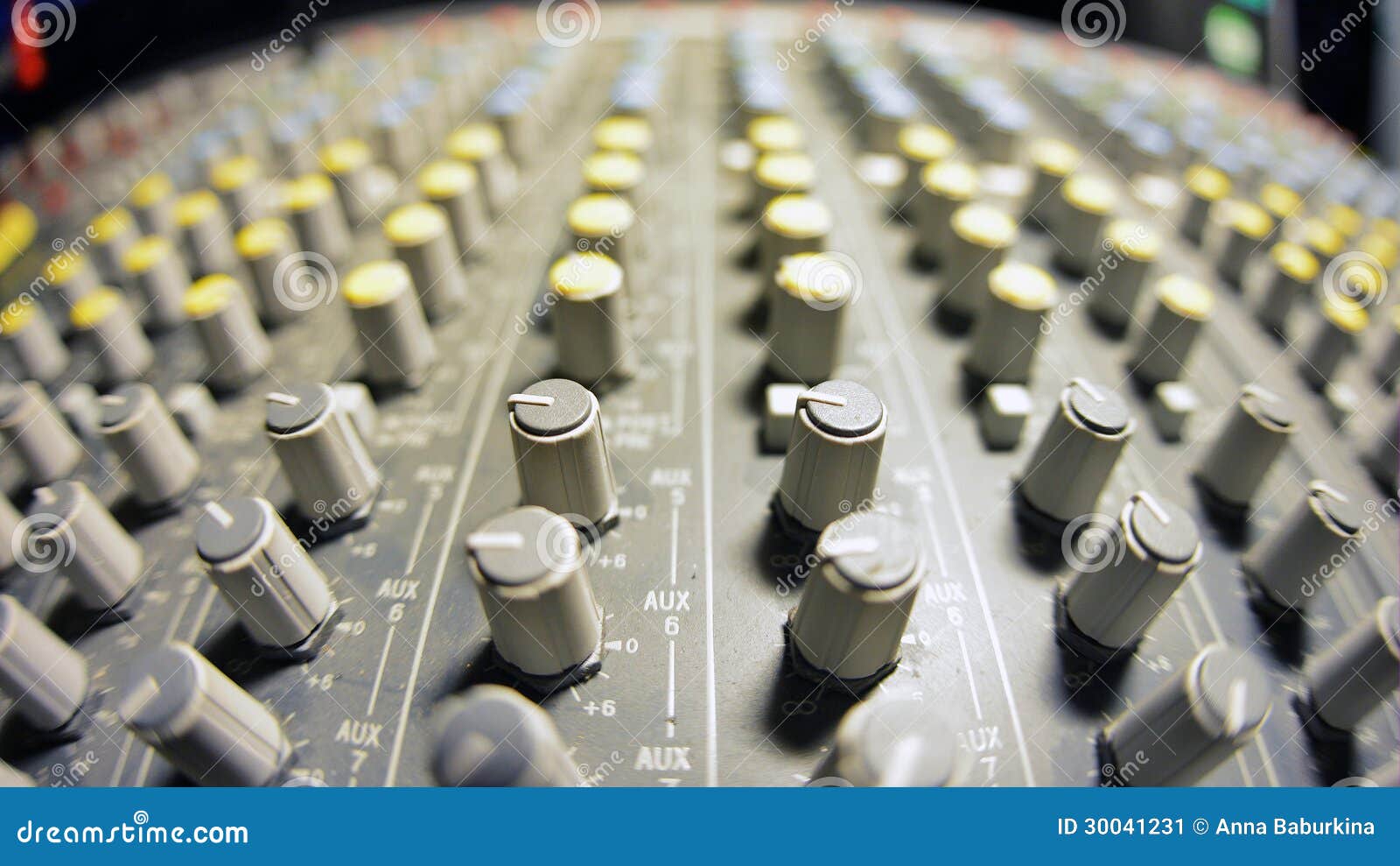 Large Music Mixer desk stock image. Image of equipment - 30041231