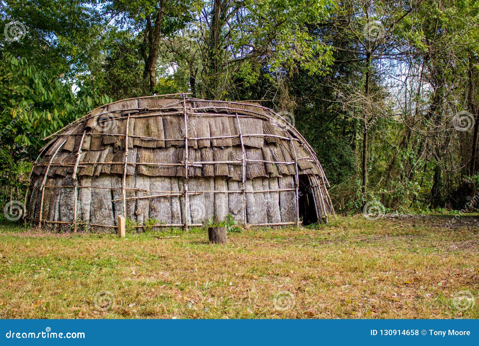 Large Native American Hut stock photo. Image of historic - 130914658