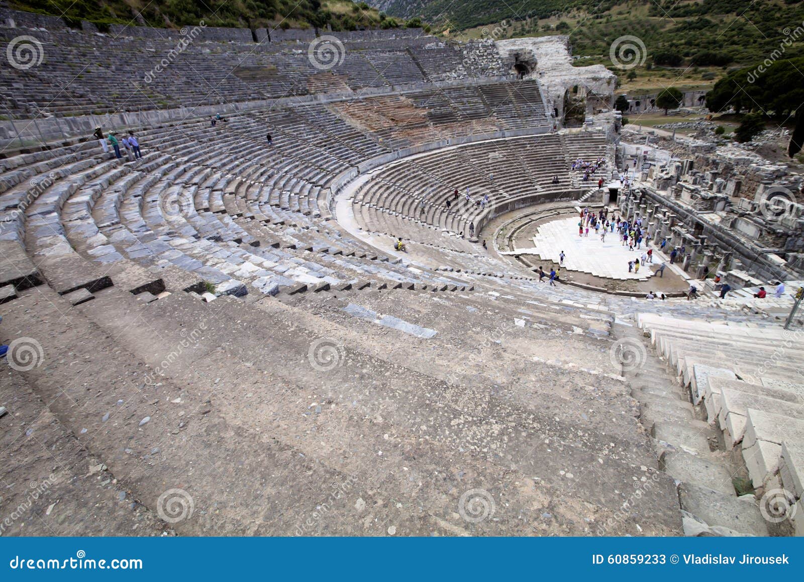 Large Natural Amphitheater, Ephesus, Turkey Stock Image - Image of ...