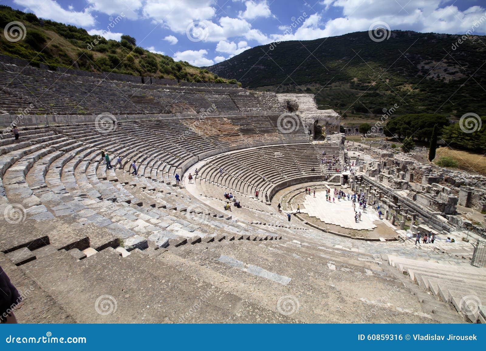 Large Natural Amphitheater, Ephesus, Turkey Stock Photo - Image of ...