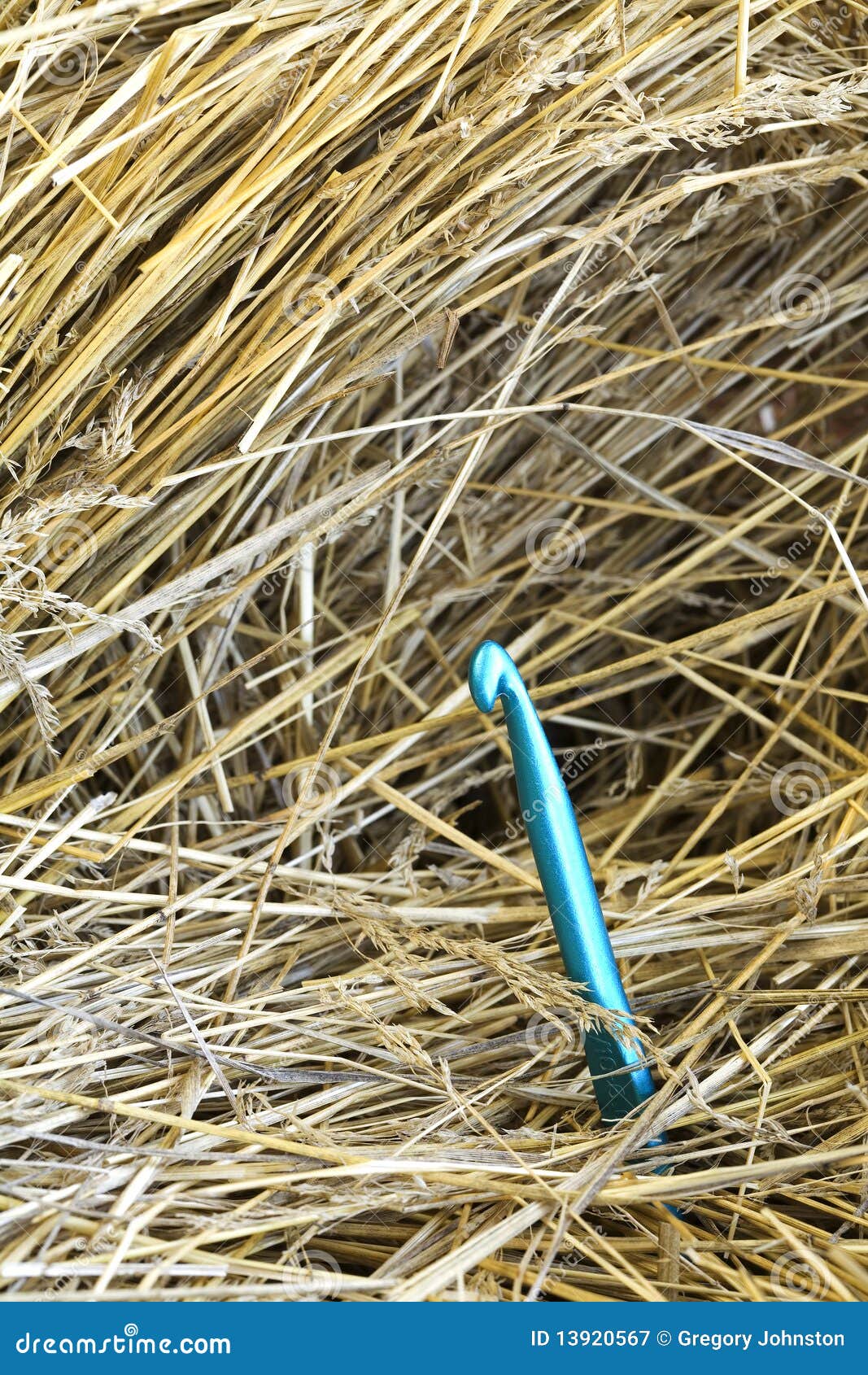 Large Needle in a Haystack. Stock Image - Image of blue, needle: 13920567