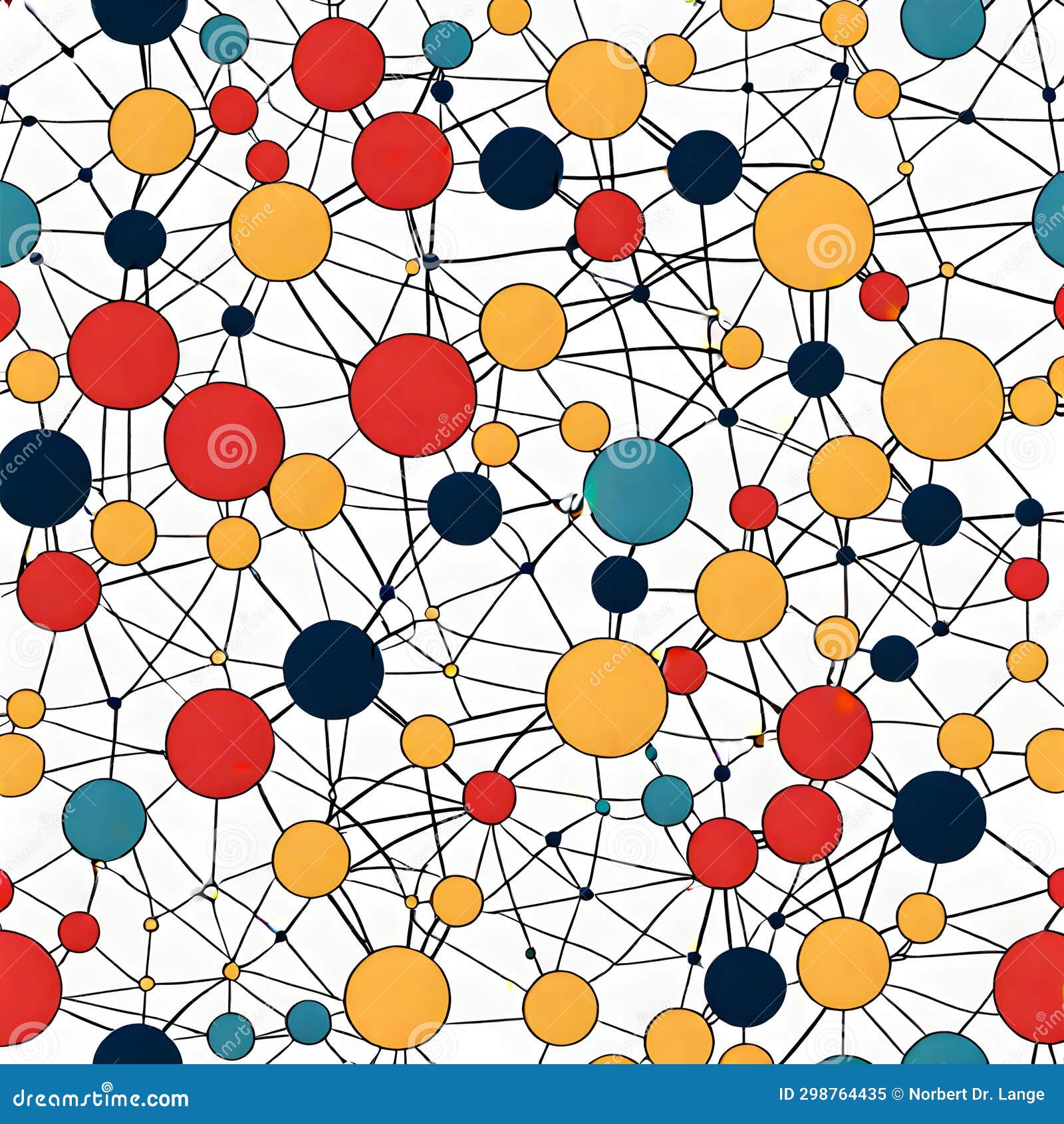 Large Network, AI-generatet Stock Illustration - Illustration of ...