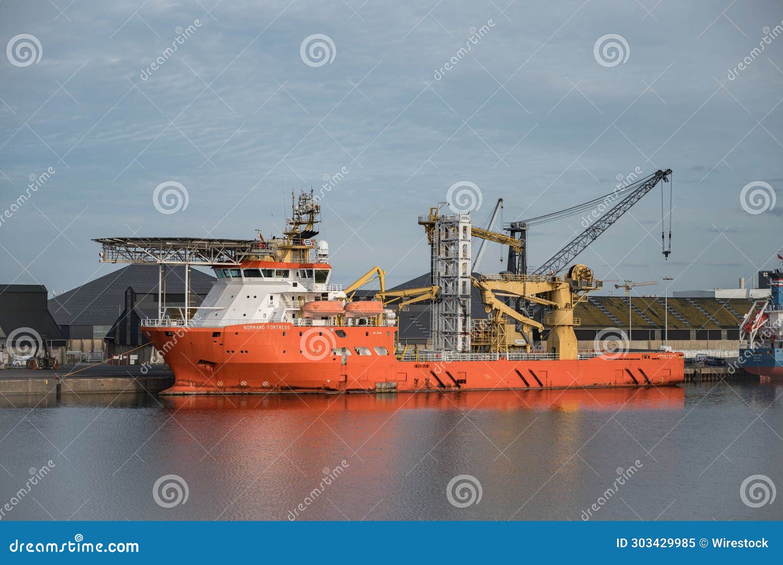 Large Normand Fortress Support Ship Built in 2006 Editorial Image ...