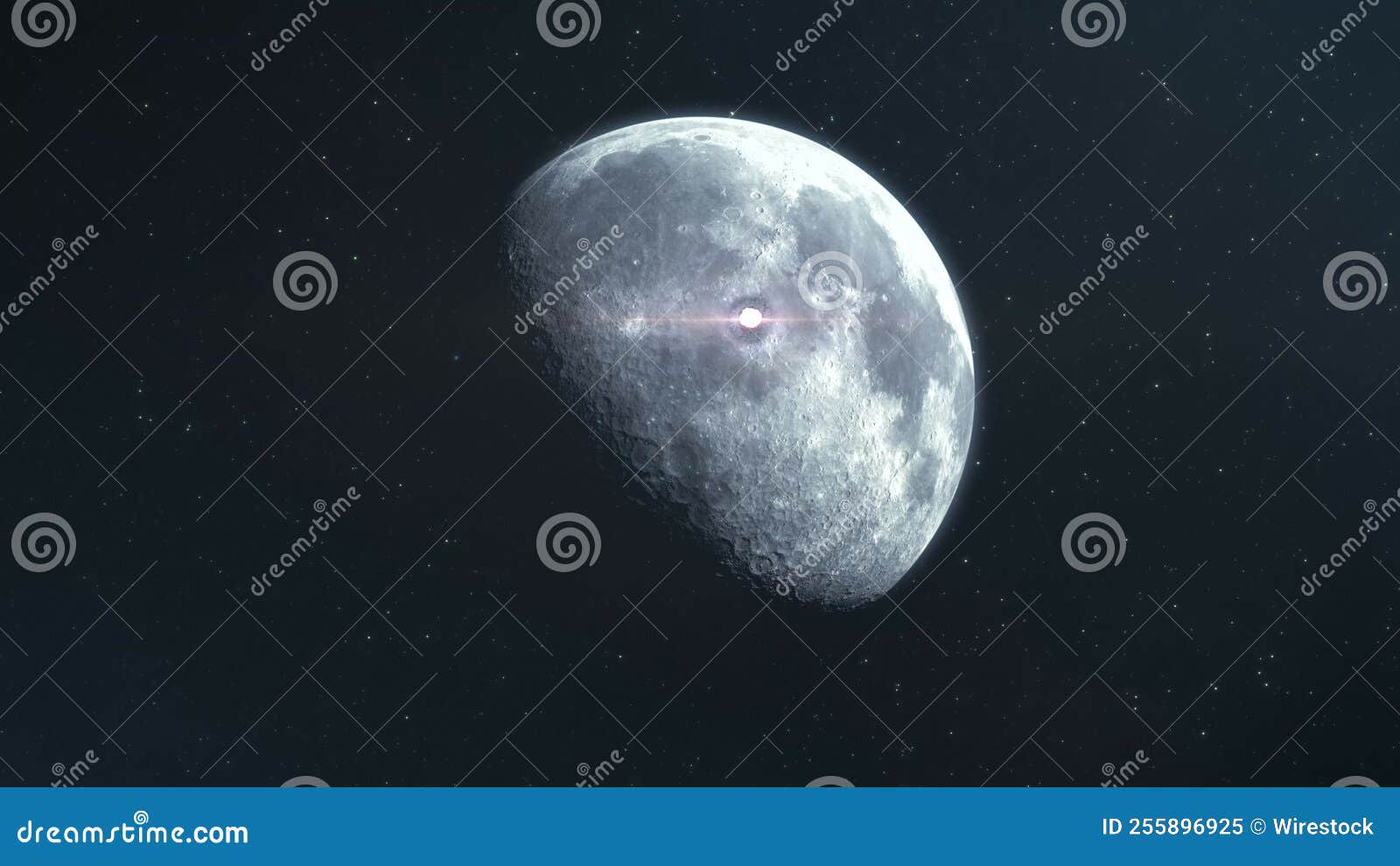 Nuclear Explosion on the Surface of the Moon Stock Video - Video of ...