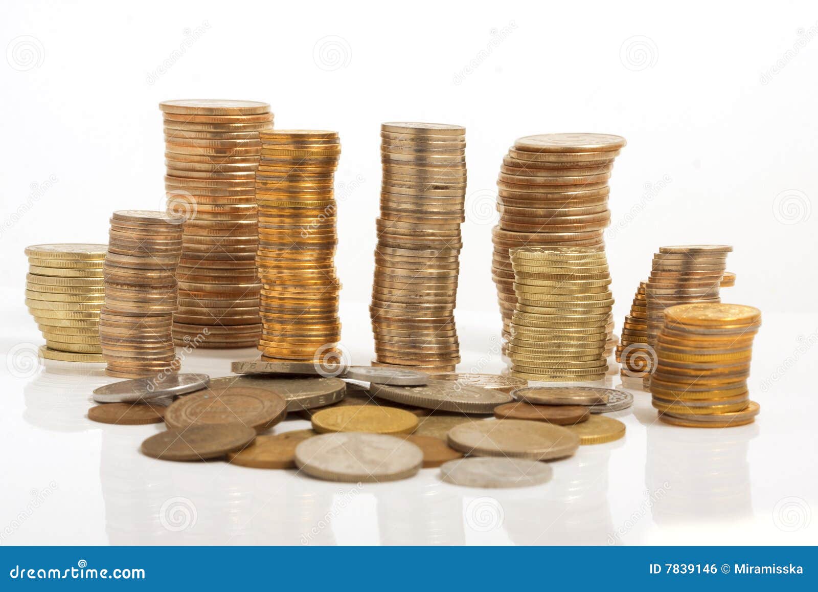 Large number of coins stock photo. Image of deposit, banking - 7839146
