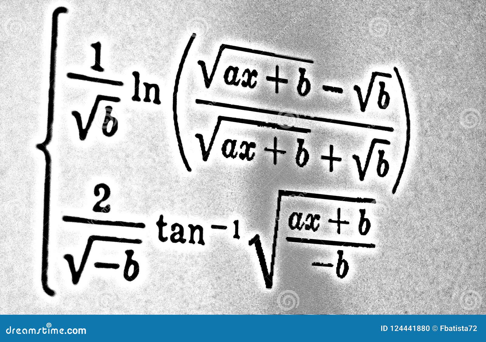 Large Number of Mathematical Formulas on White Background HDR Stock ...