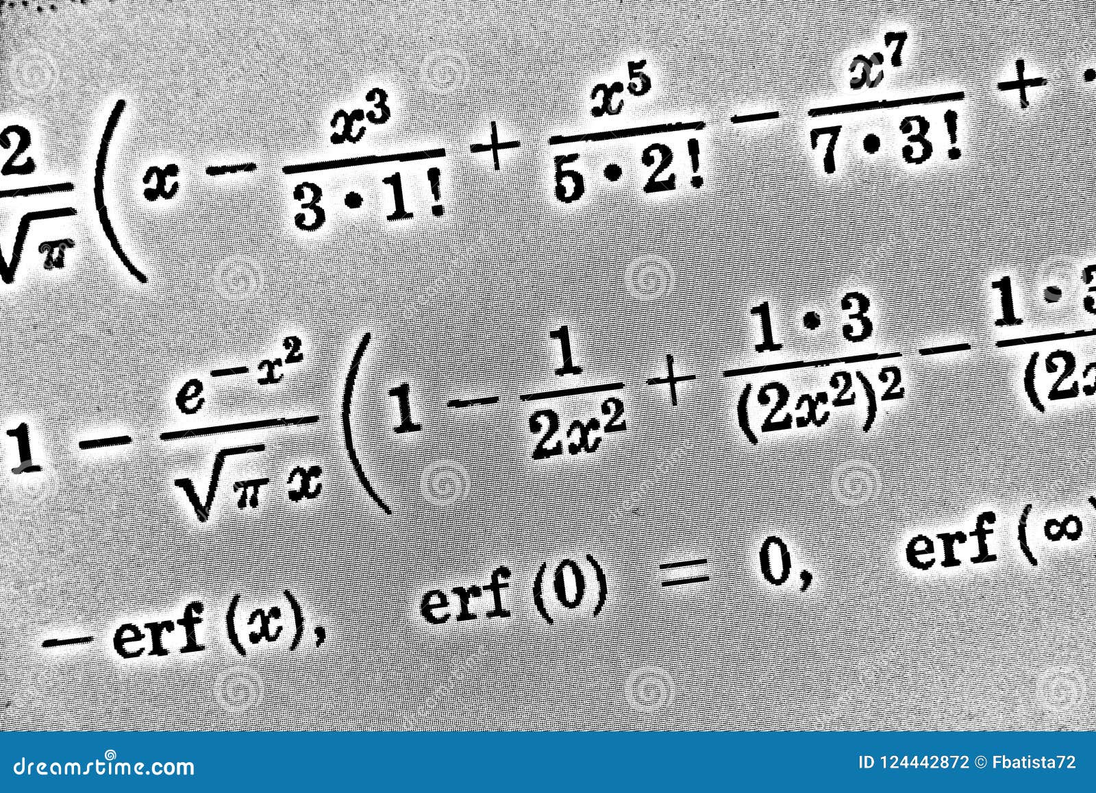 Large Number of Mathematical Formulas on White Background HDR Stock ...