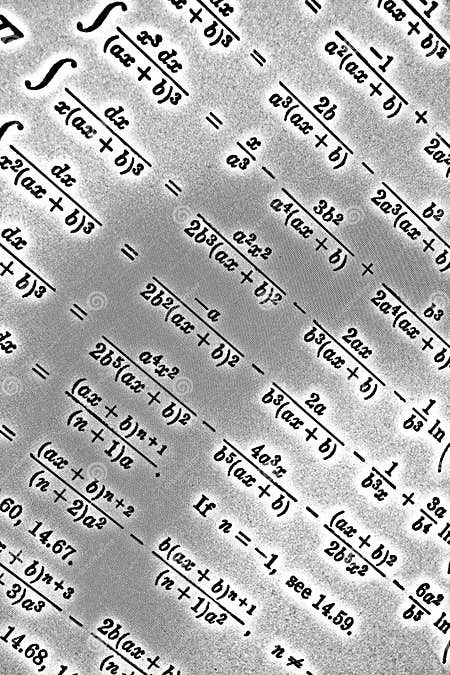 Large Number of Mathematical Formulas on White Background HDR Stock ...