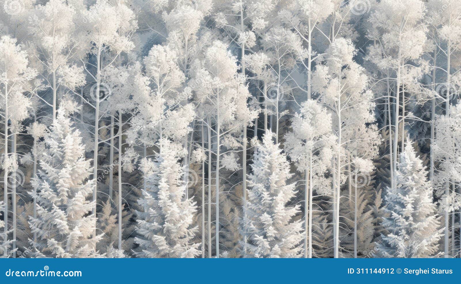 A Large Number of Trees are Shown in a Photo, AI Stock Photo - Image of ...