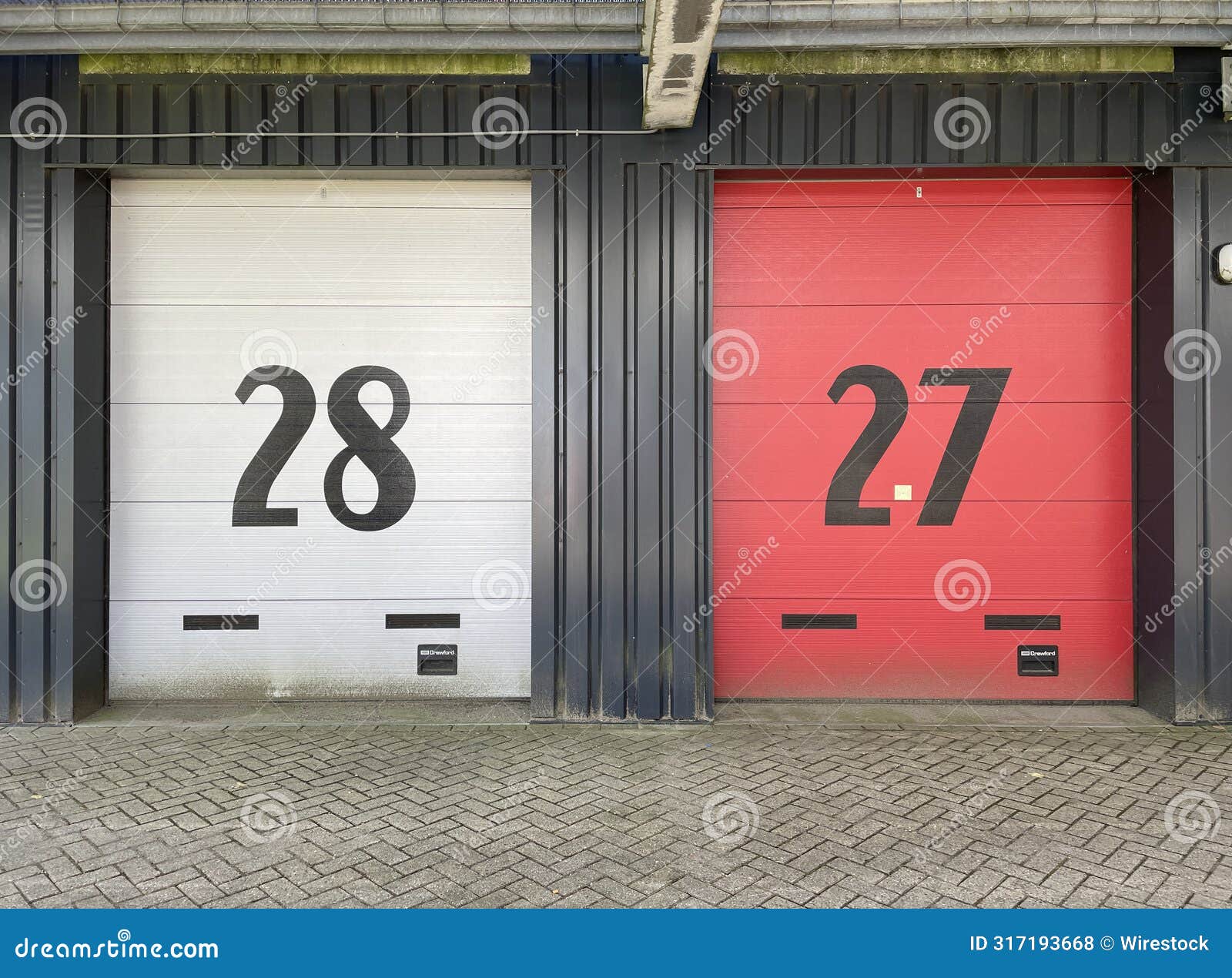 Large, Numbered Doors of Storage Units in Zutphen, the Netherlands ...