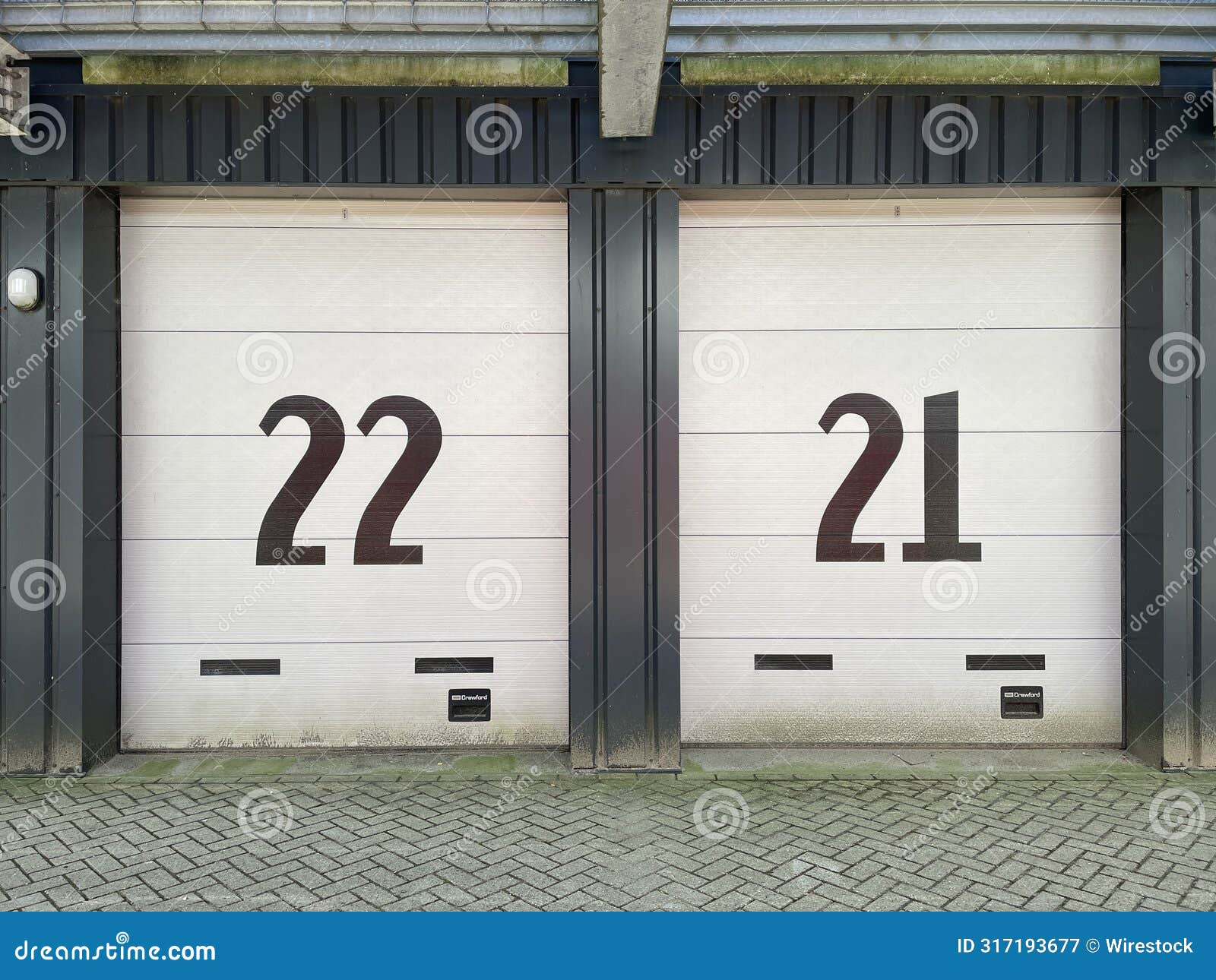 Large, Numbered Doors of Storage Units in Zutphen, the Netherlands ...