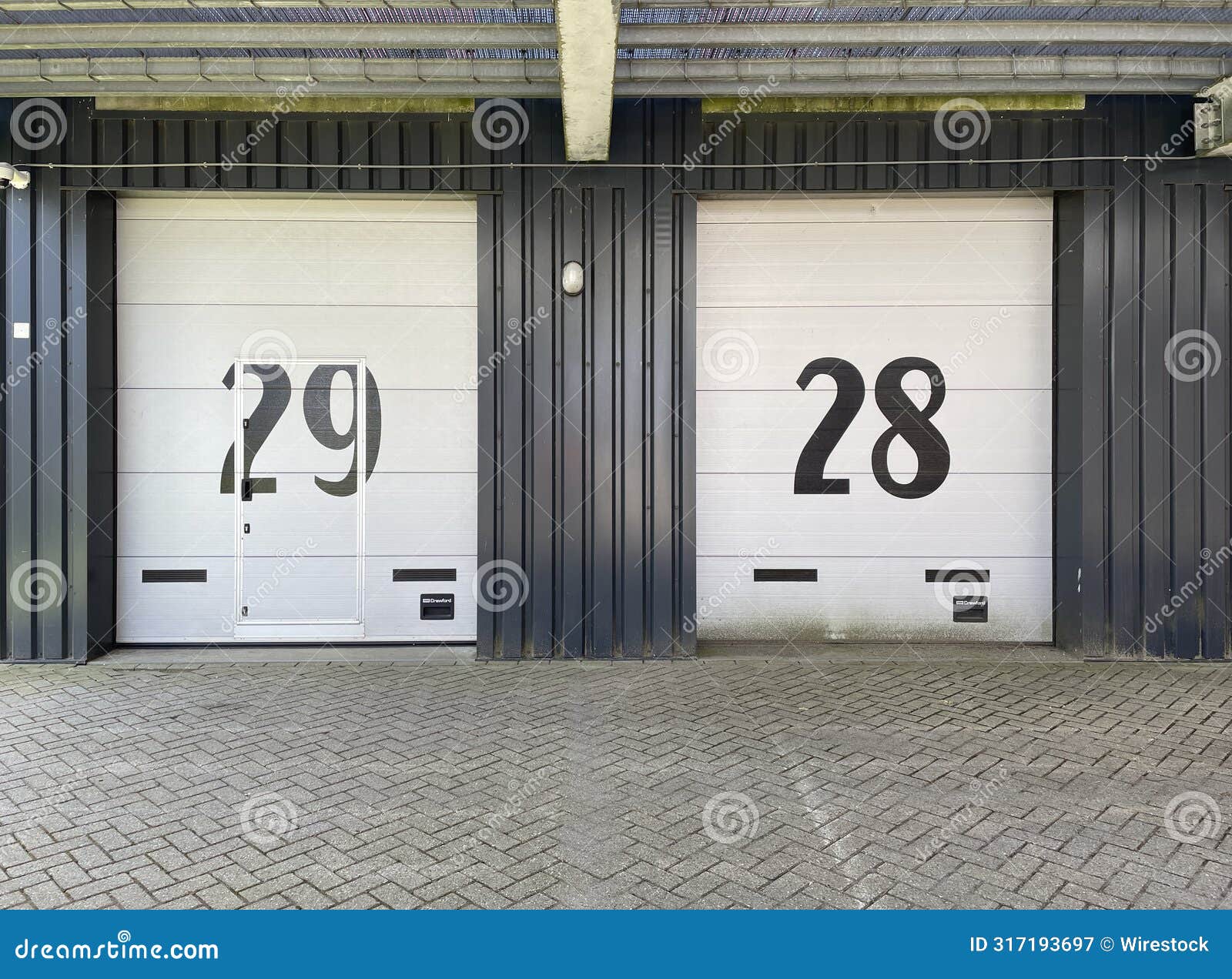 Large, Numbered Doors of Storage Units in Zutphen, the Netherlands ...